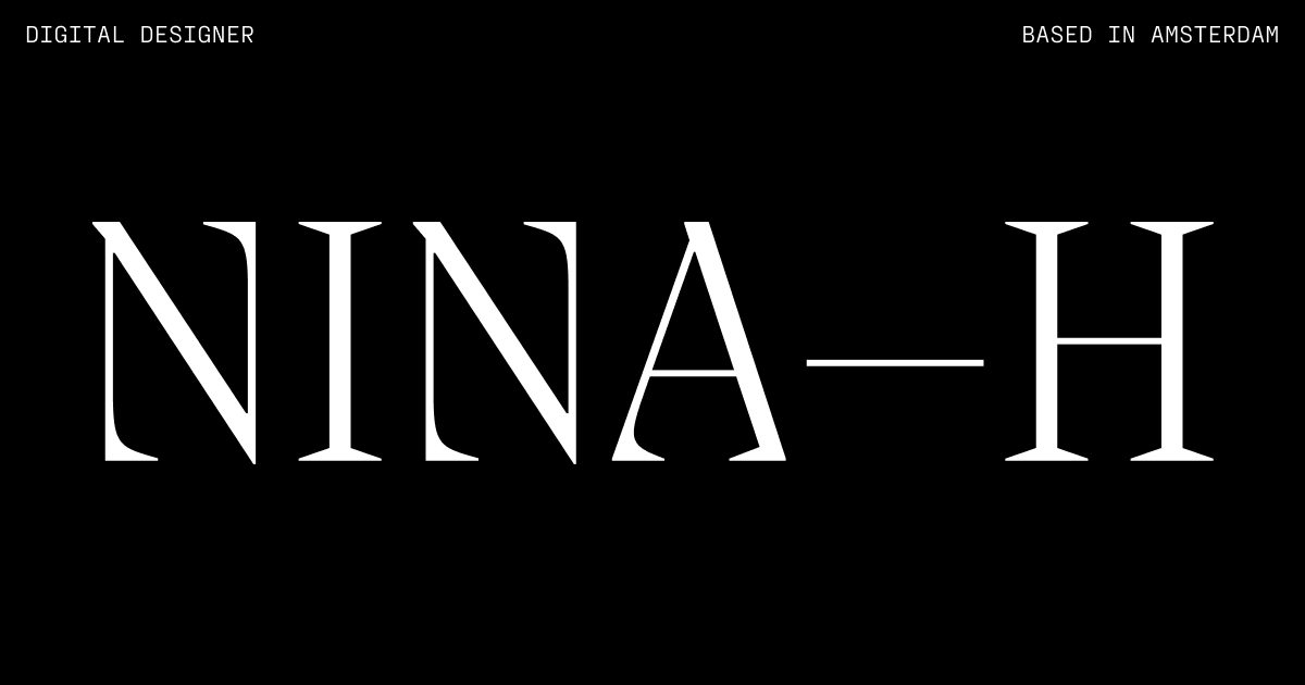 Nina Huber—Digital Designer