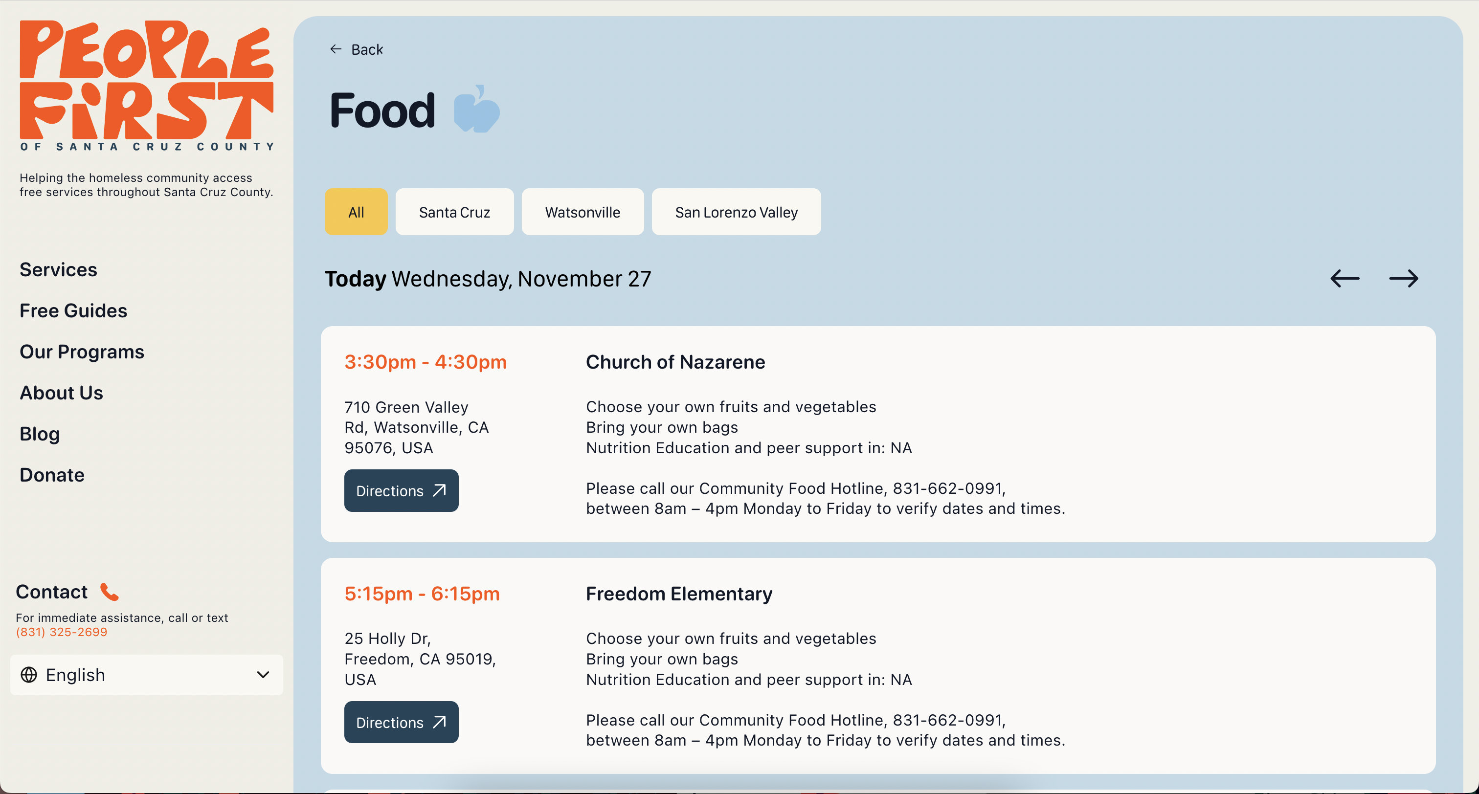 Food - People First