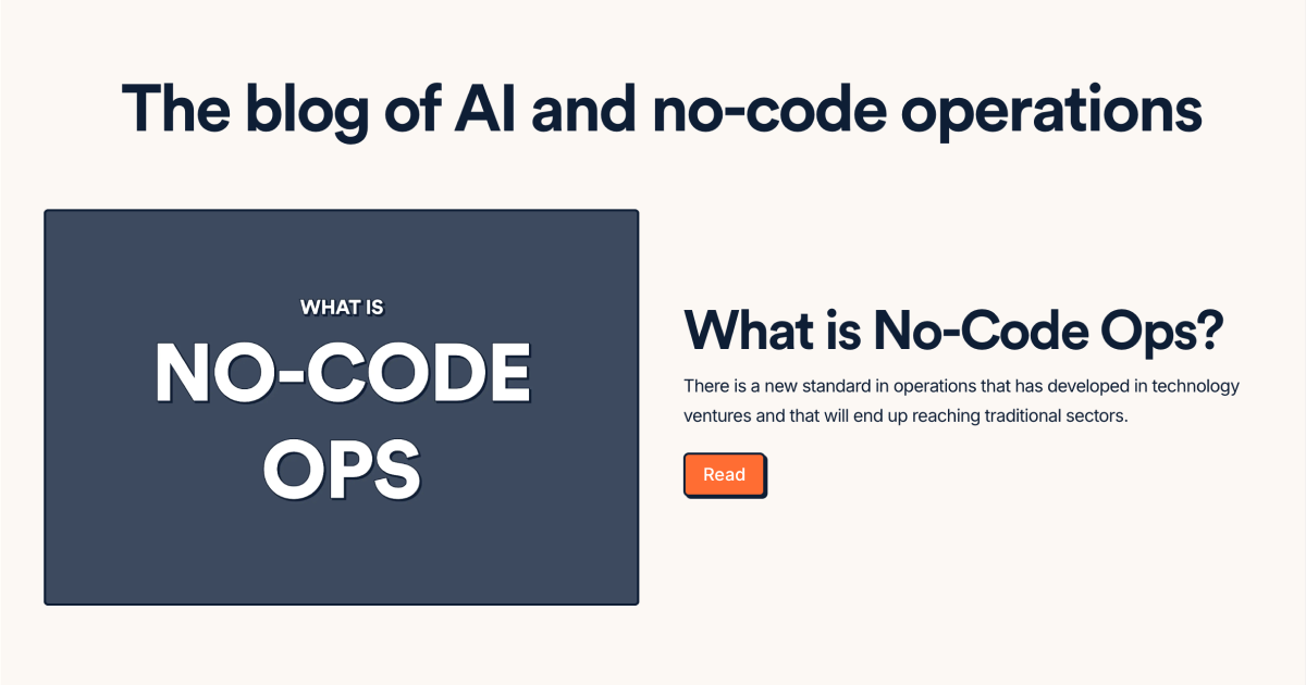 The blog for no-code operators | 9x