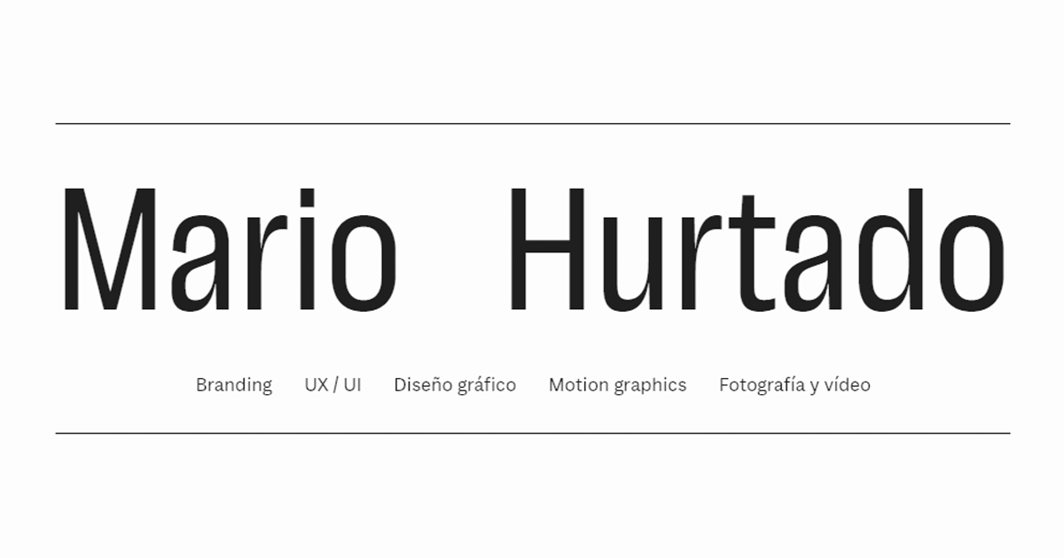 Mario Hurtado | Diseñador Digital en Málaga