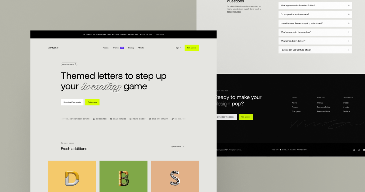 Gentype.io • Product Design & No-Code Development • Launched in Two Weeks