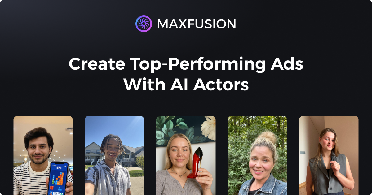 Maxfusion.ai - Create Winning Ads With AI Actors