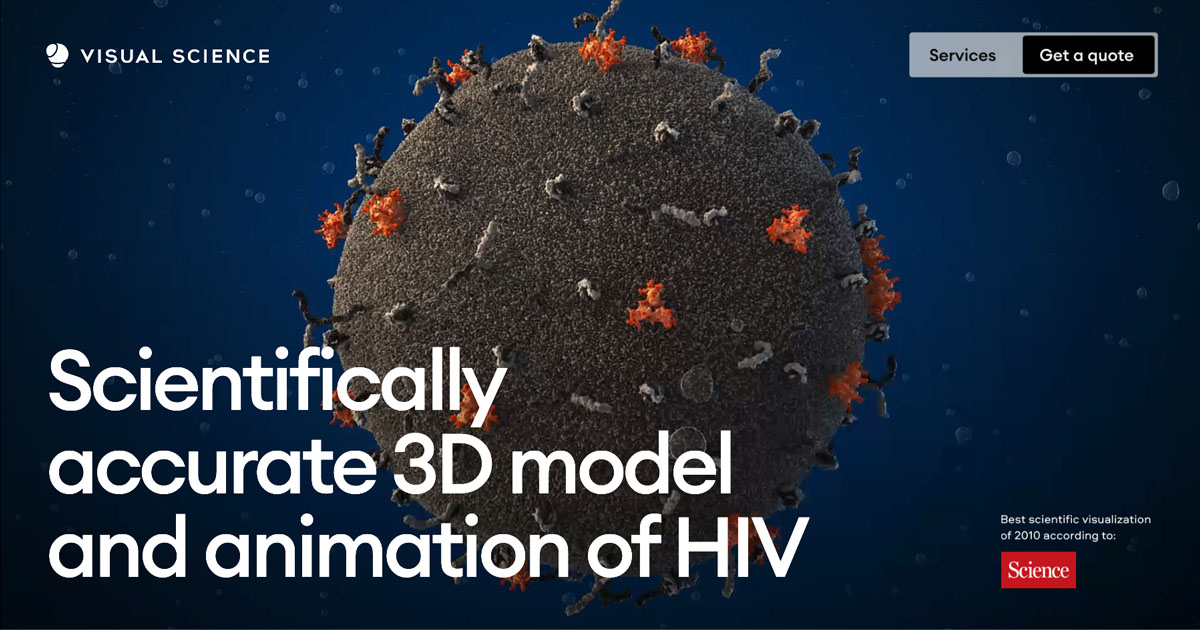 3D Animation HIV Molecular Structure Case Study | Visual Science