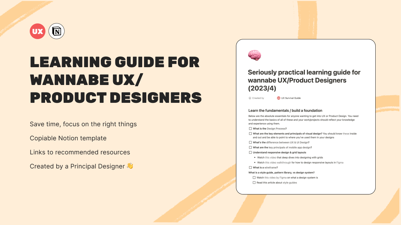 UX Survival Guide - Learning guide UX/Product Designers
