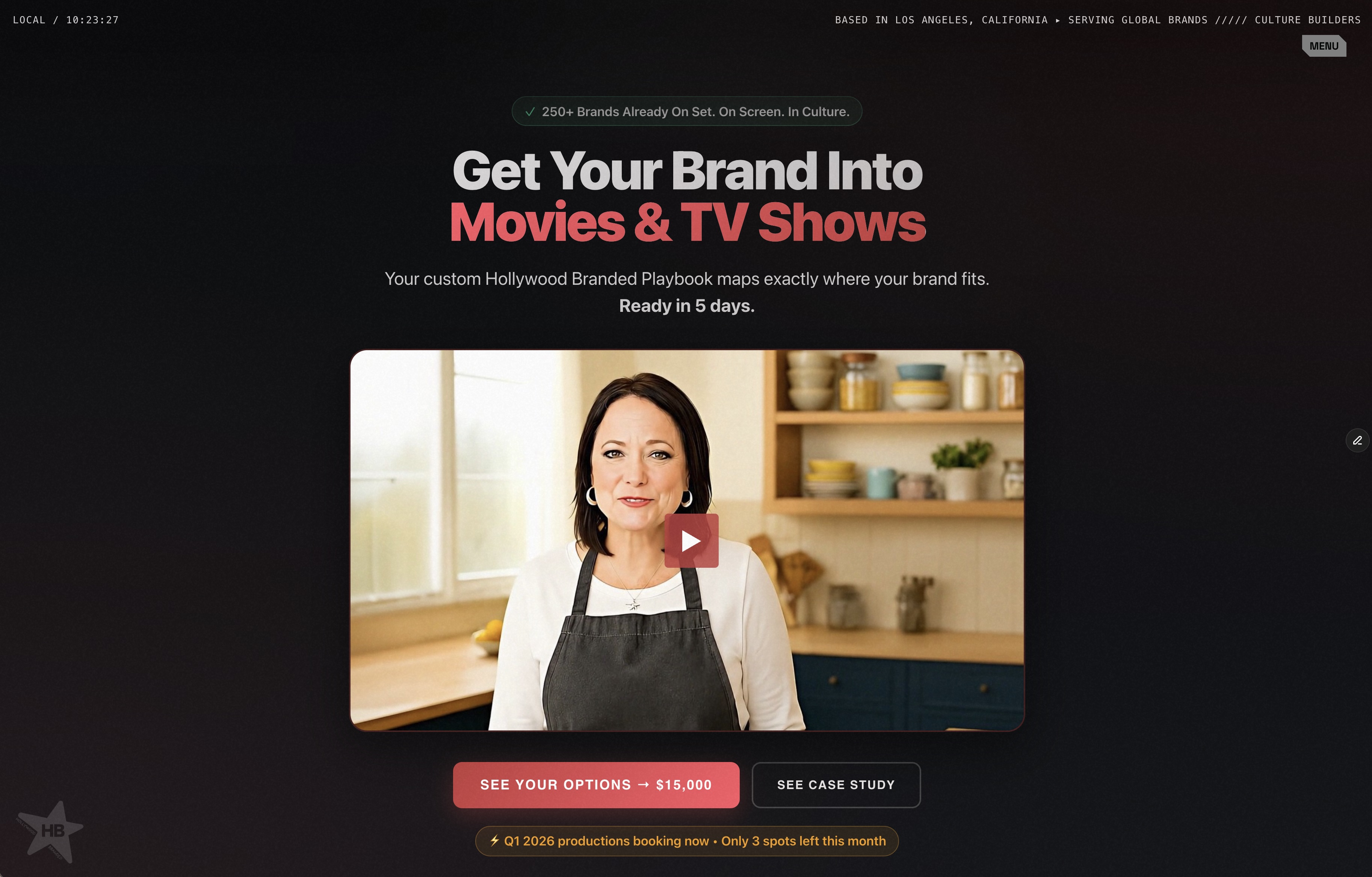 Hollywood Branded | Get Started