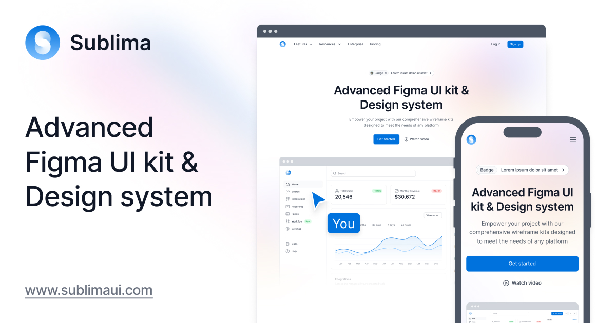 Sublima UI - Figma UI kit & Design System