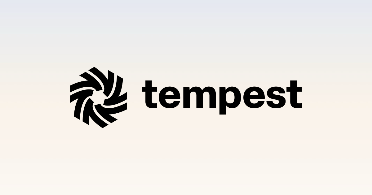 Tempest | Book a Demo
