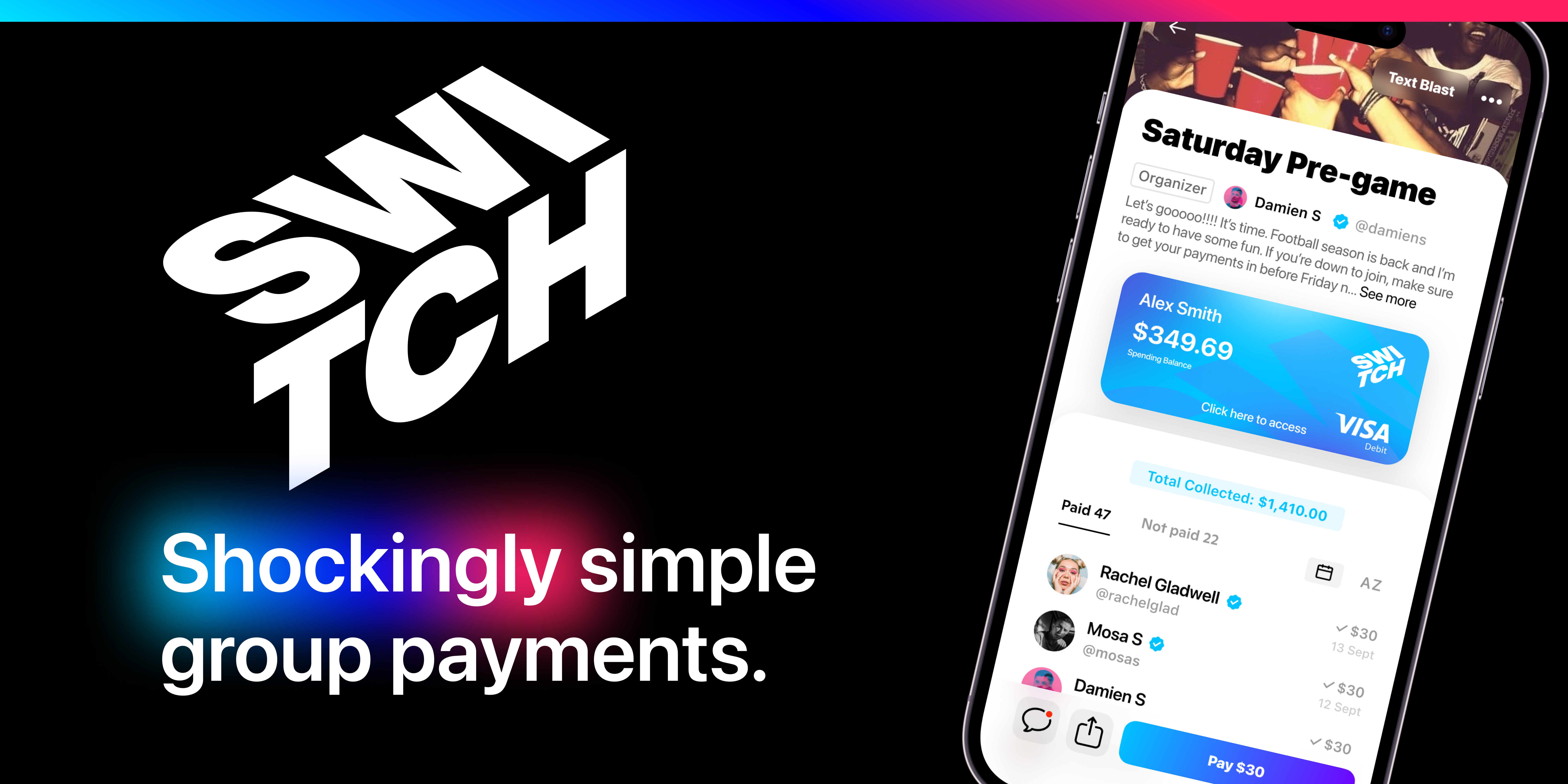 Switch - Shockingly simple group payments