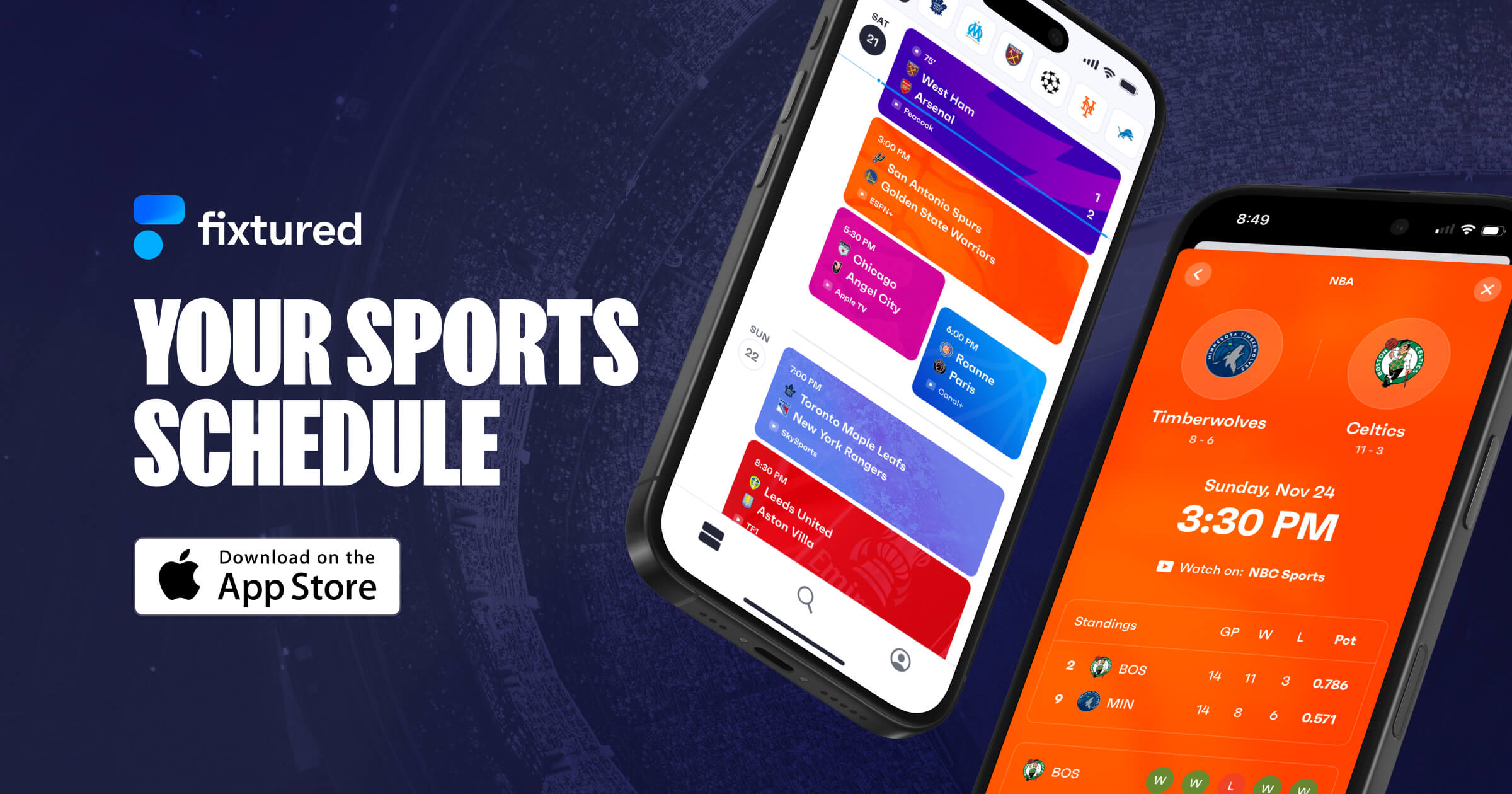 Fixtured for iOS – Your Ultimate Sports Schedule App