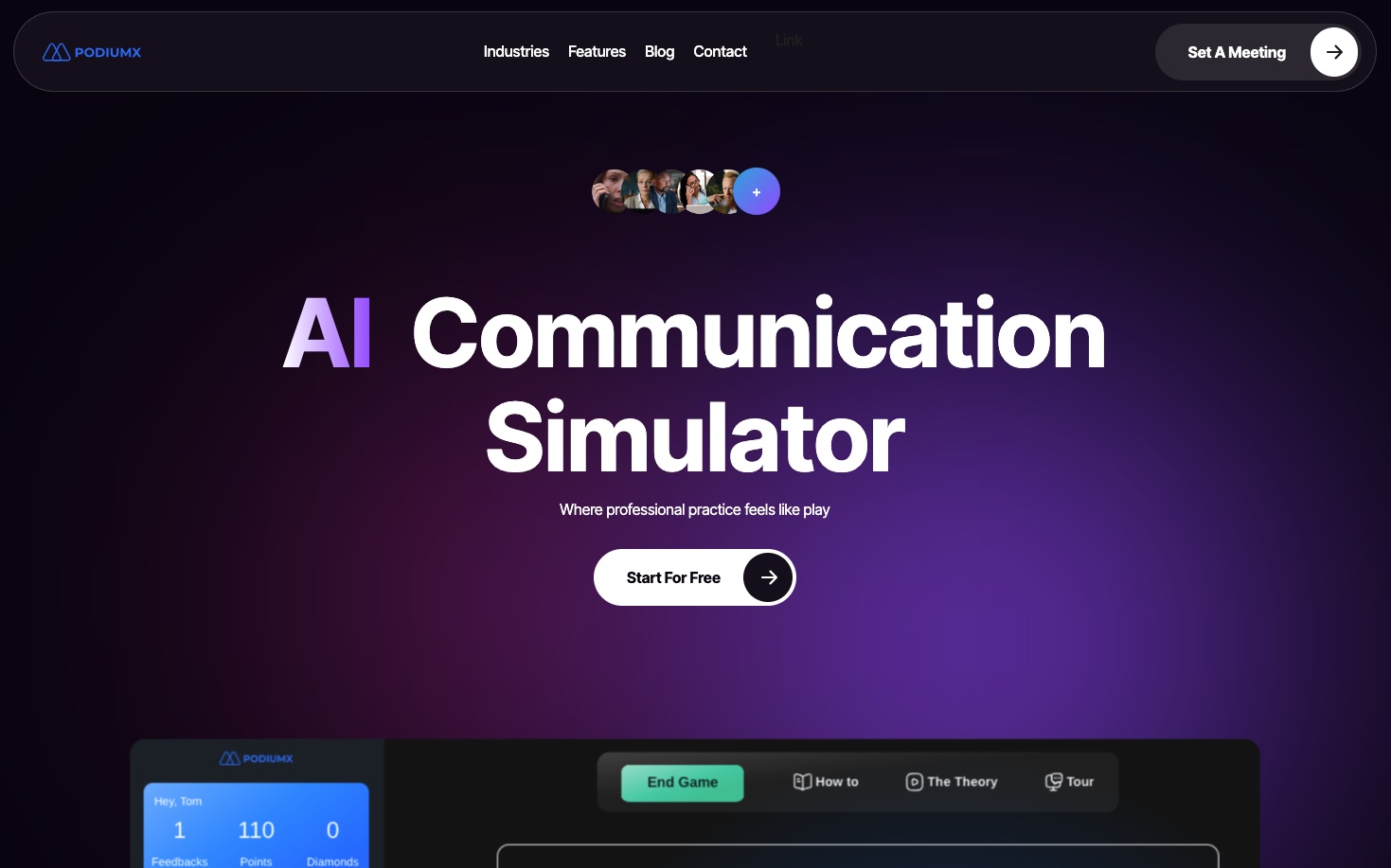 AI training platform developed in Bubble.io