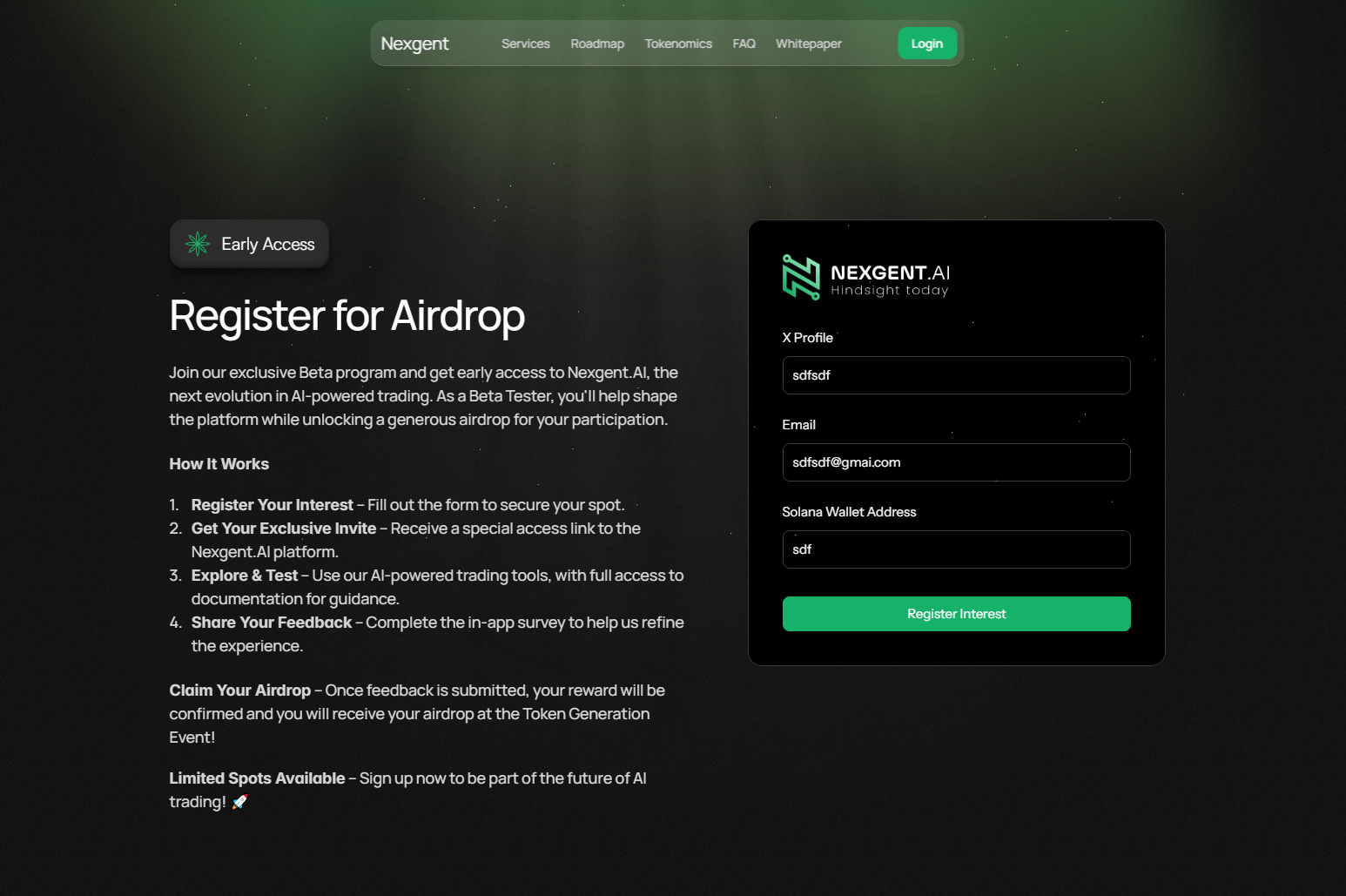 Nexgent - Register Interest & Claim Airdrop