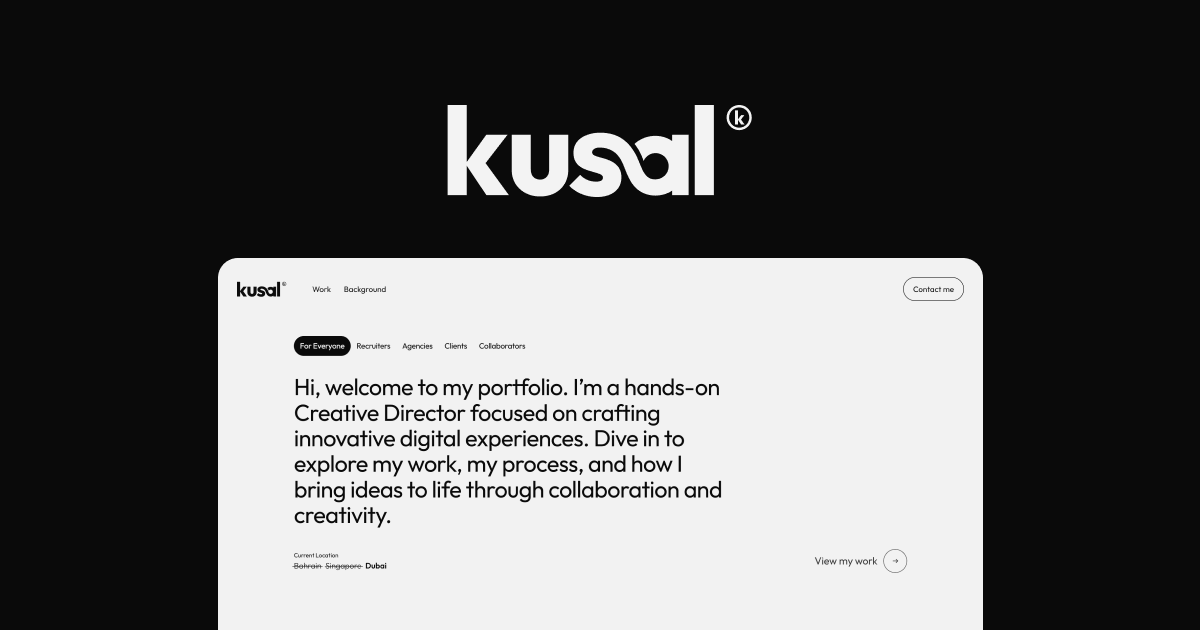 Kusal's Portfolio