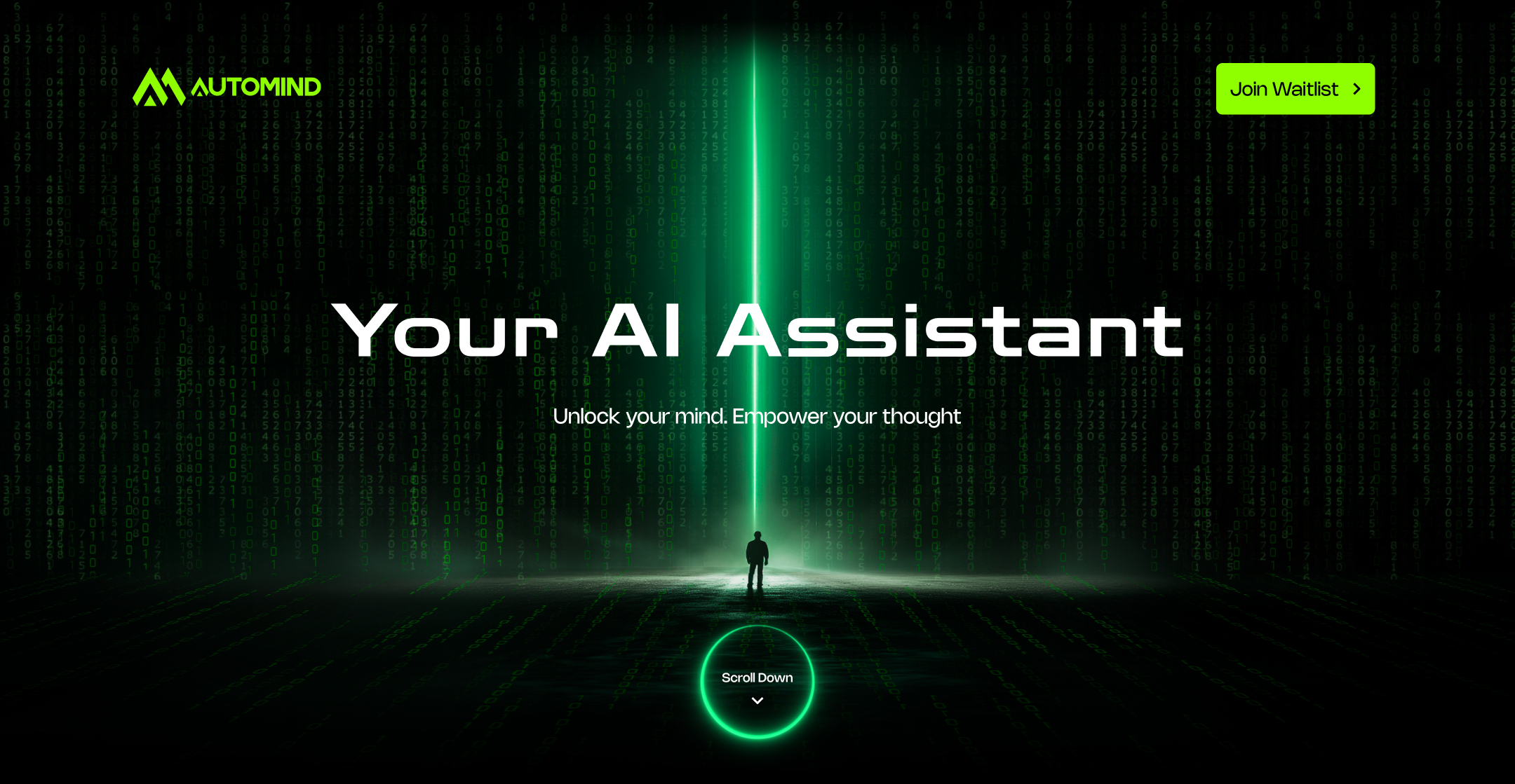 AutoMind - Landing Page Design