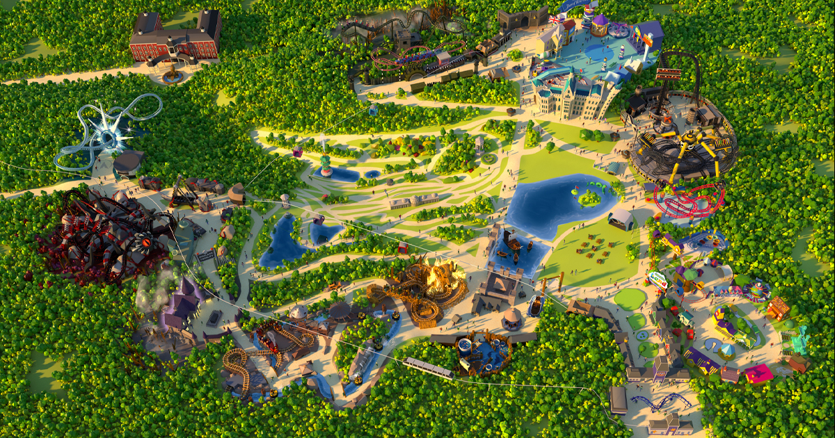 Miles Machin - Alton Towers Map