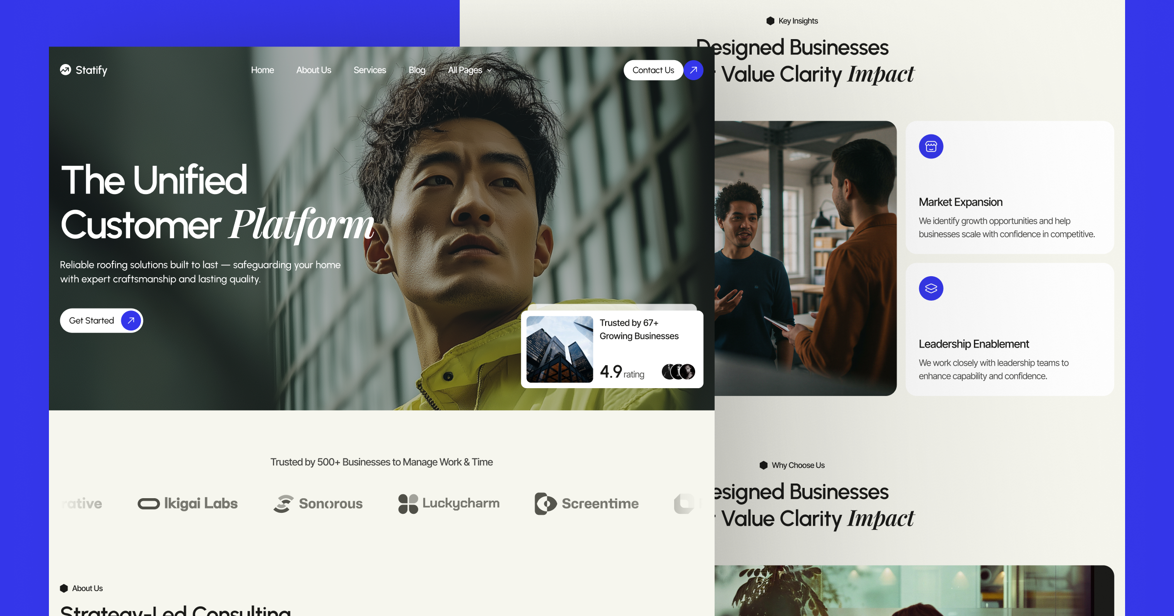 Statify - Finance, Consultation & Training Template