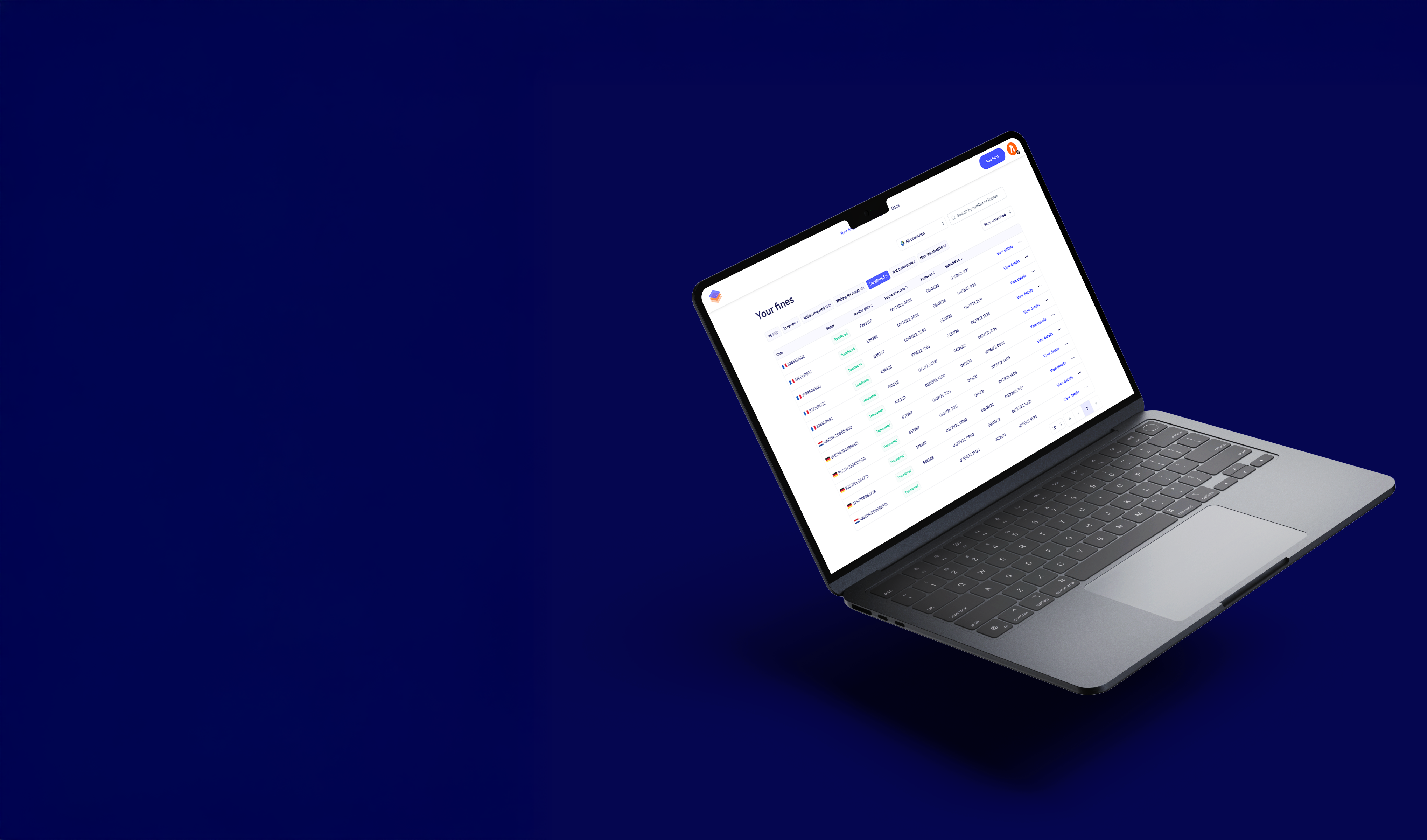 The Fine Hub｜Software for traffic fine management