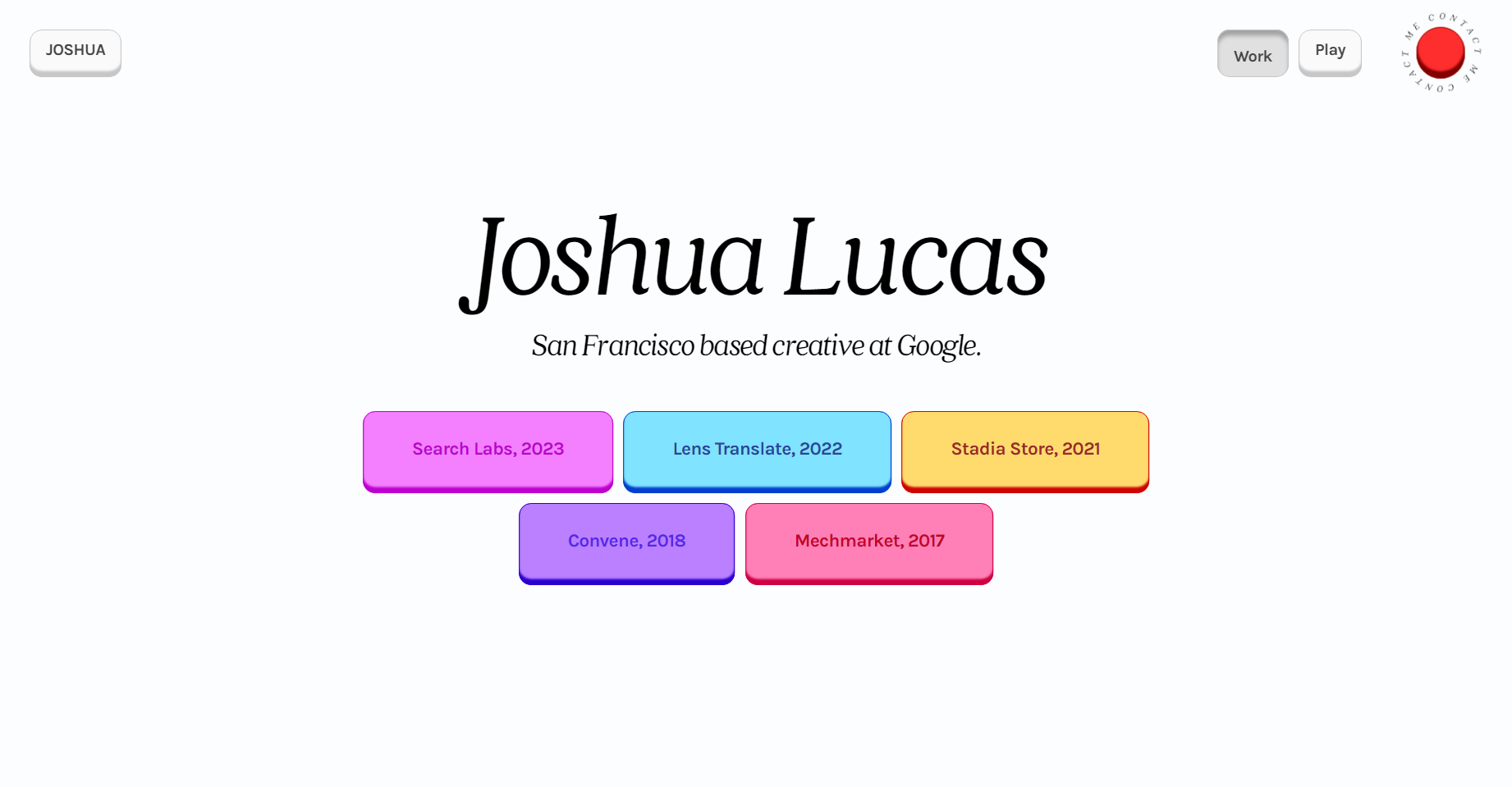 Joshua Lucas, Designer