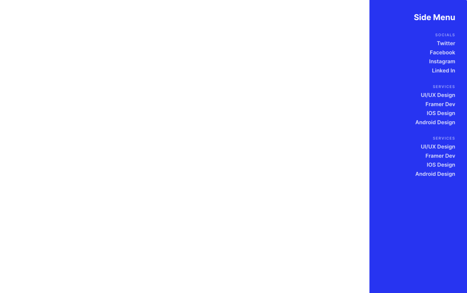 Free Framer Navigation Components