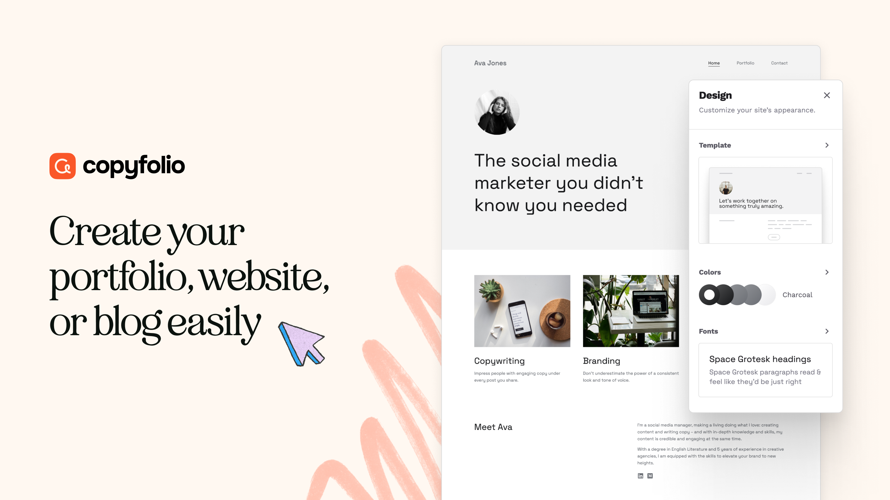 Build Your Online Portfolio Website Easily with Copyfolio