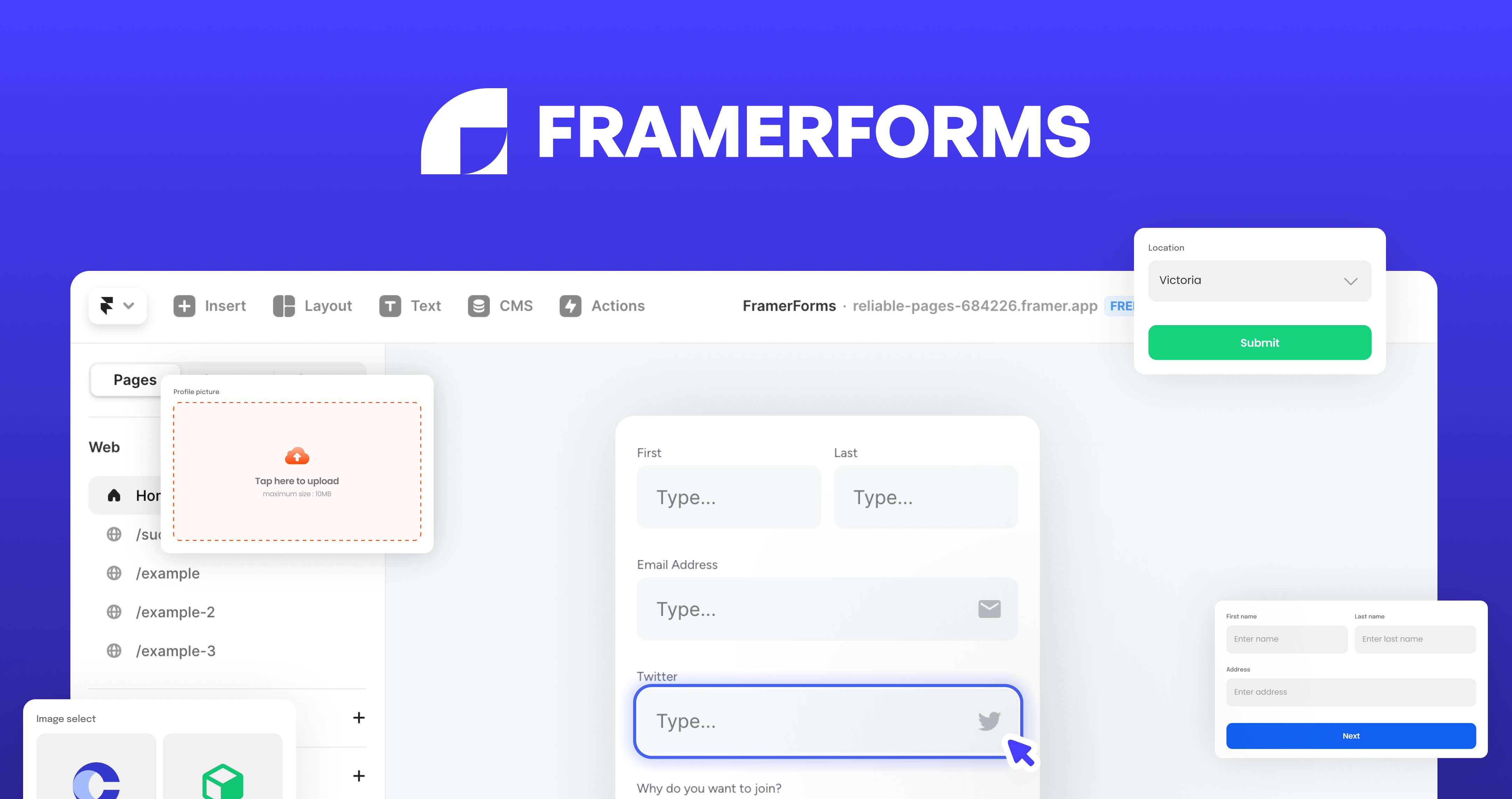 FramerForms | Plugin for Framer