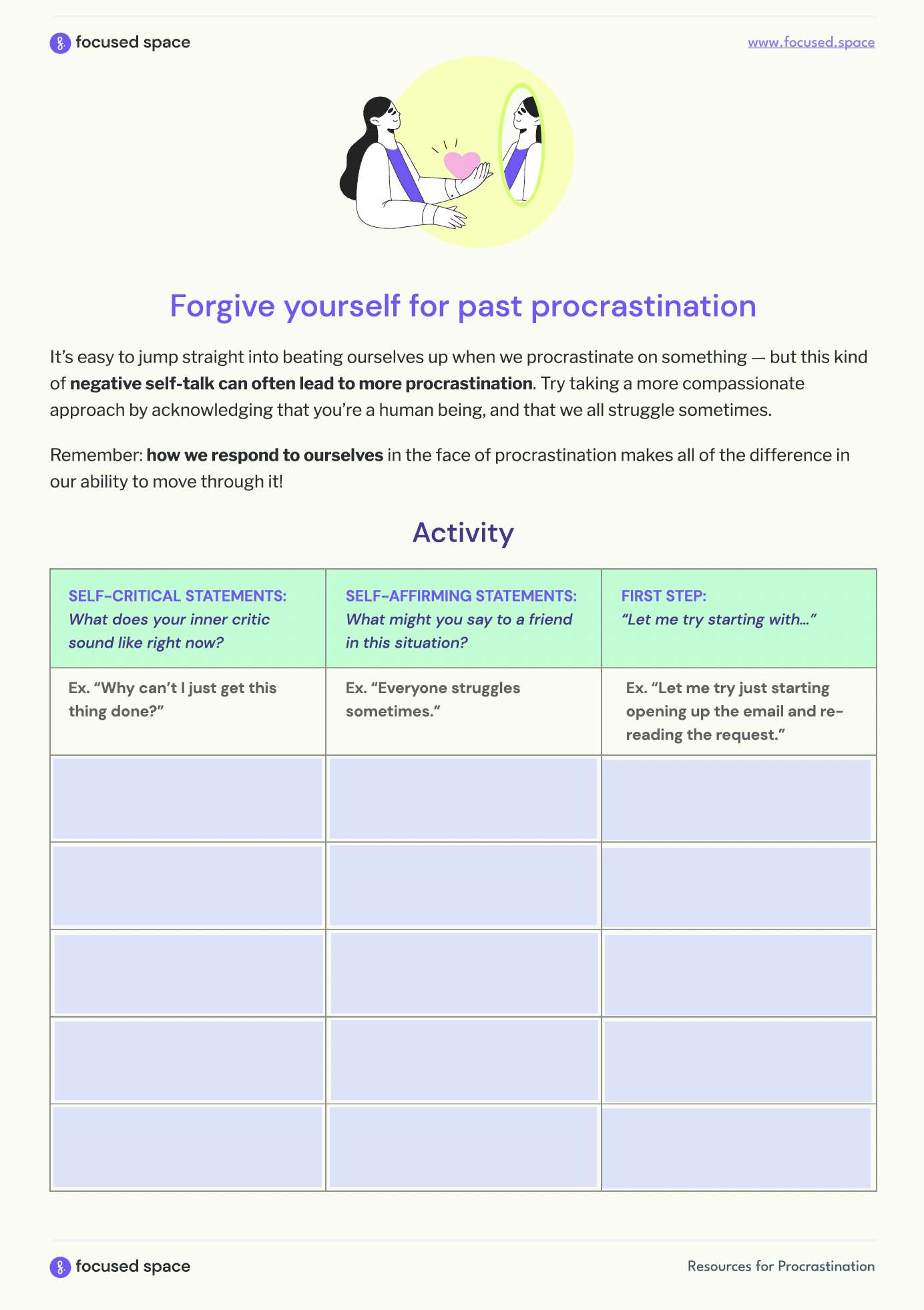 ⚡️ Procrastination Workbook