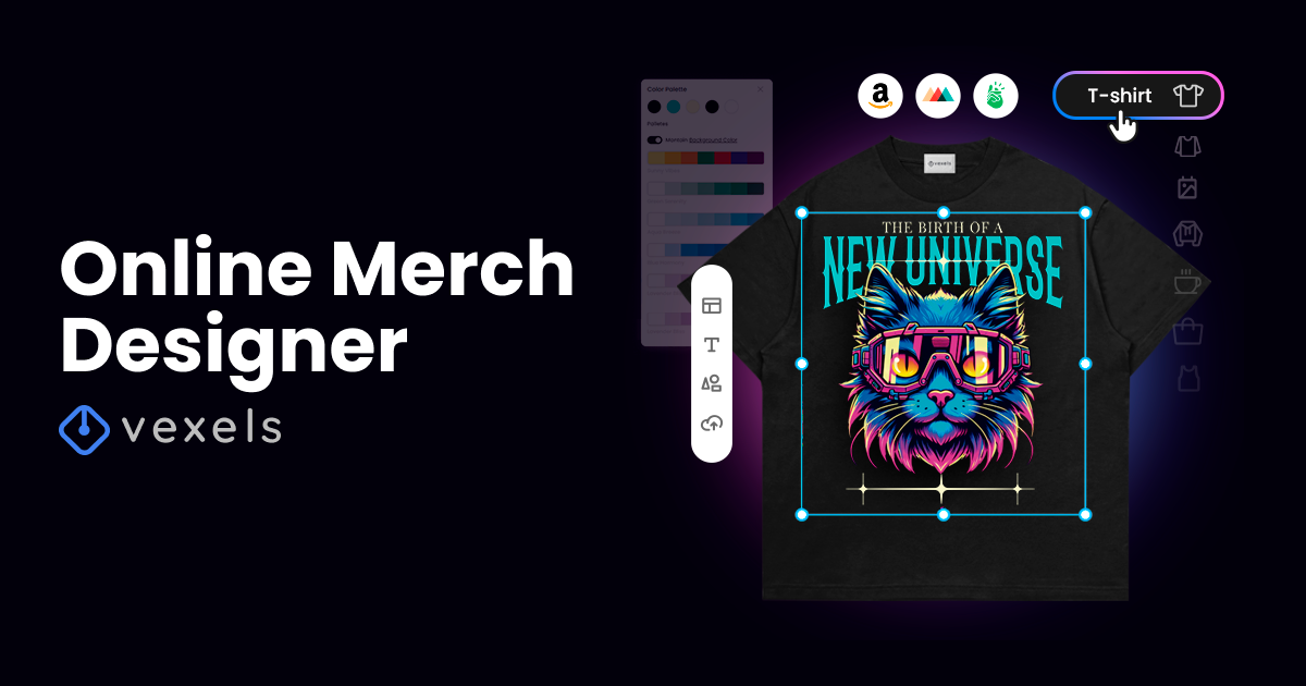 Online Merch Designer by Vexels | Create & Customize Merch Today
