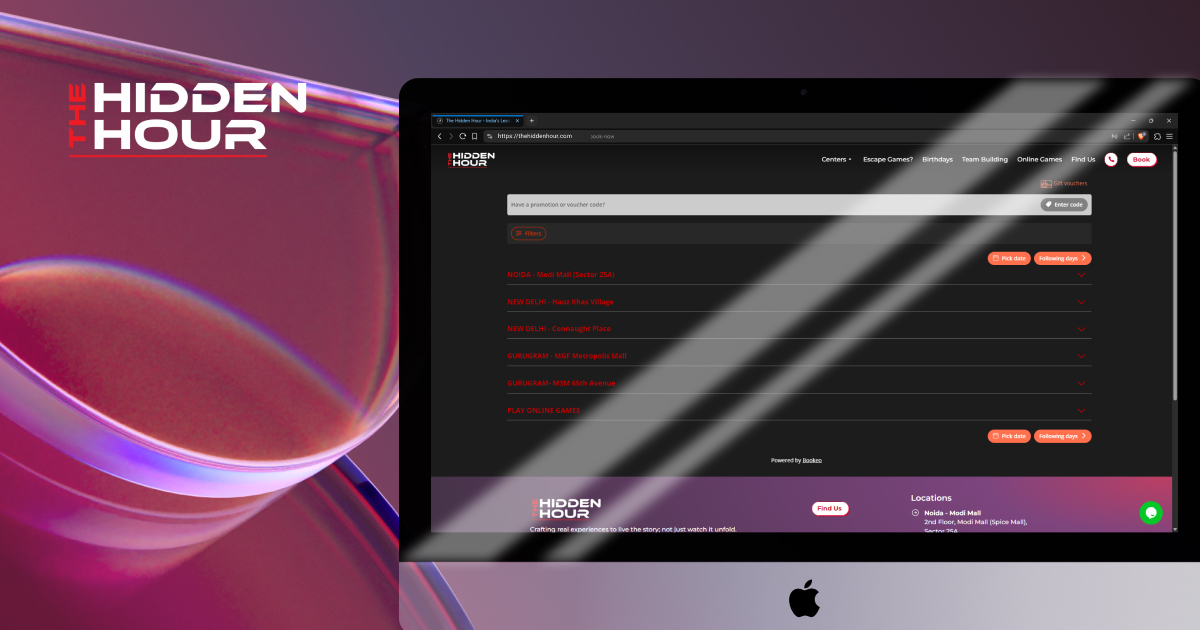 Book at The Hidden Hour - India's Leading Escape Room Games