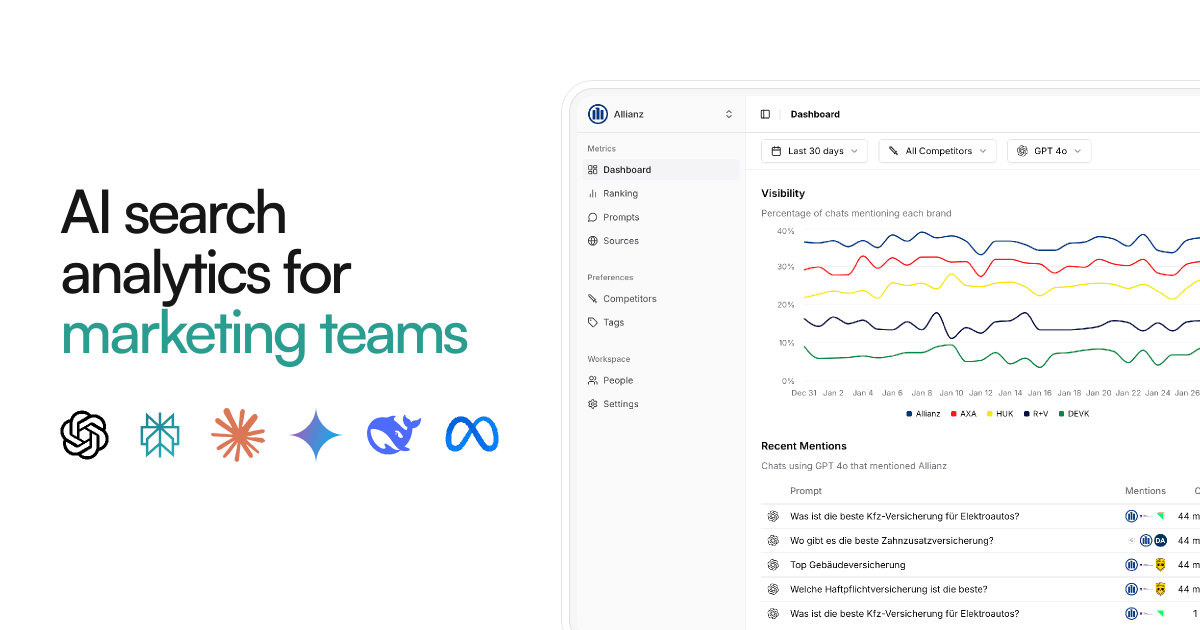 Peec AI - AI Search Analytics for Marketing Teams