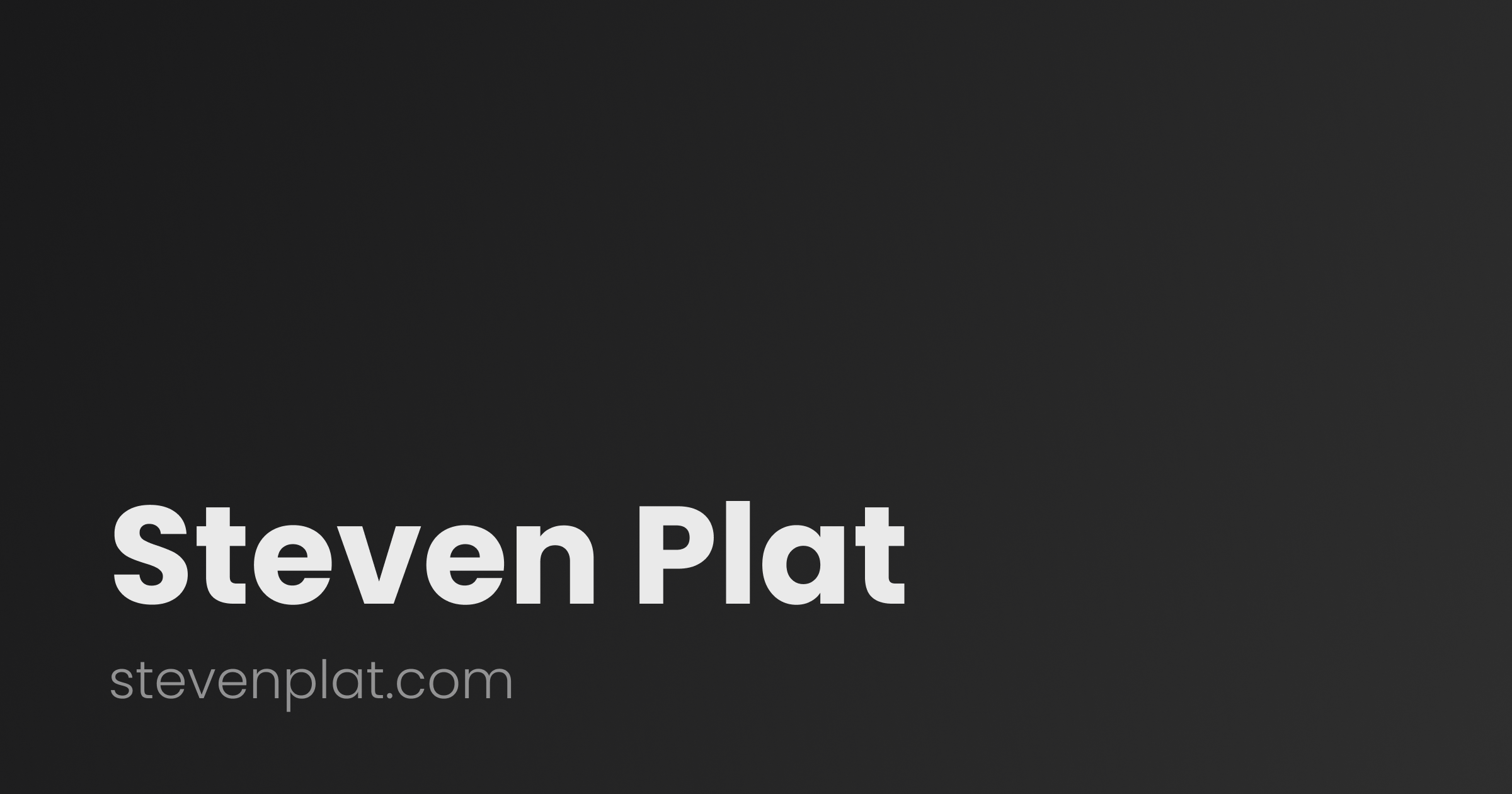 Steven Plat - Product Designer