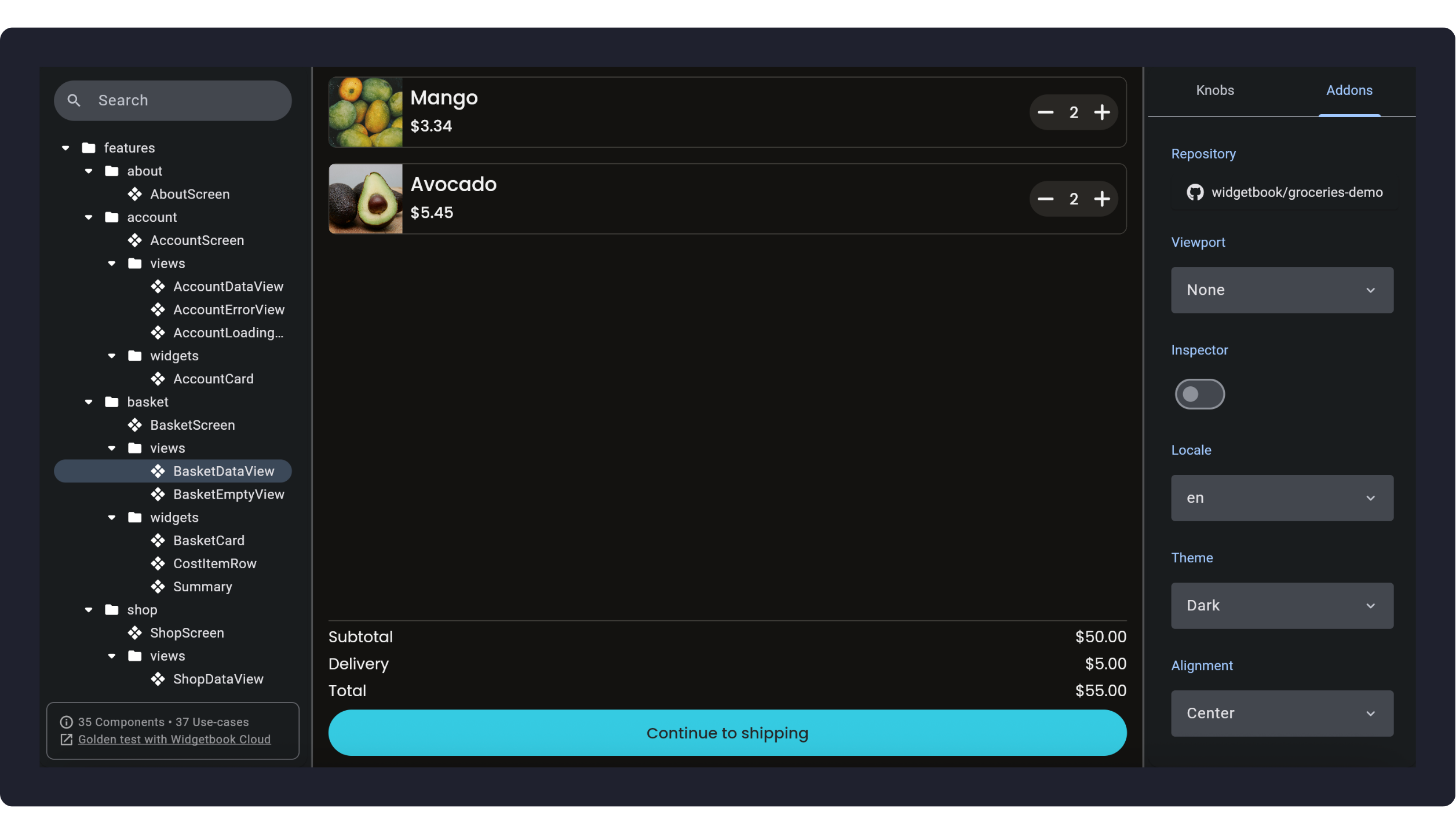 Widgetbook | Build, organise & test your Flutter widgets