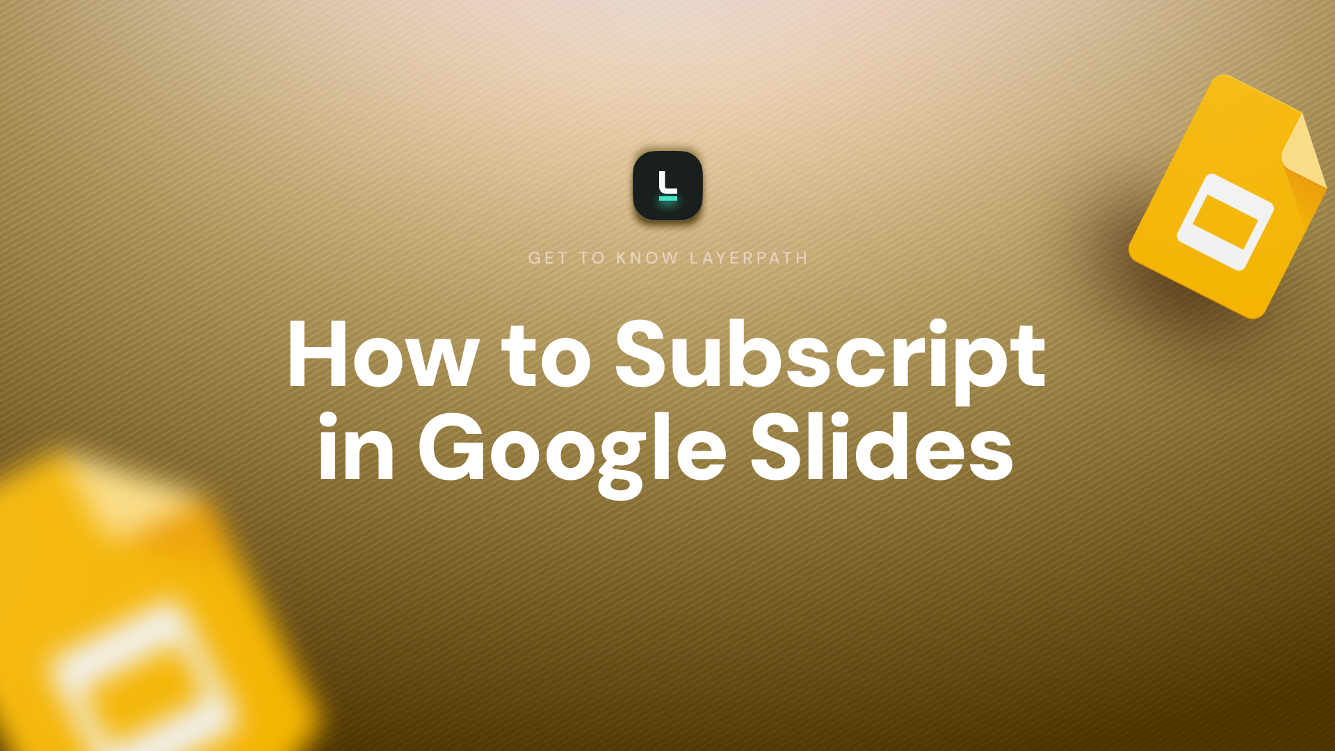 How to Subscript in Google Slides