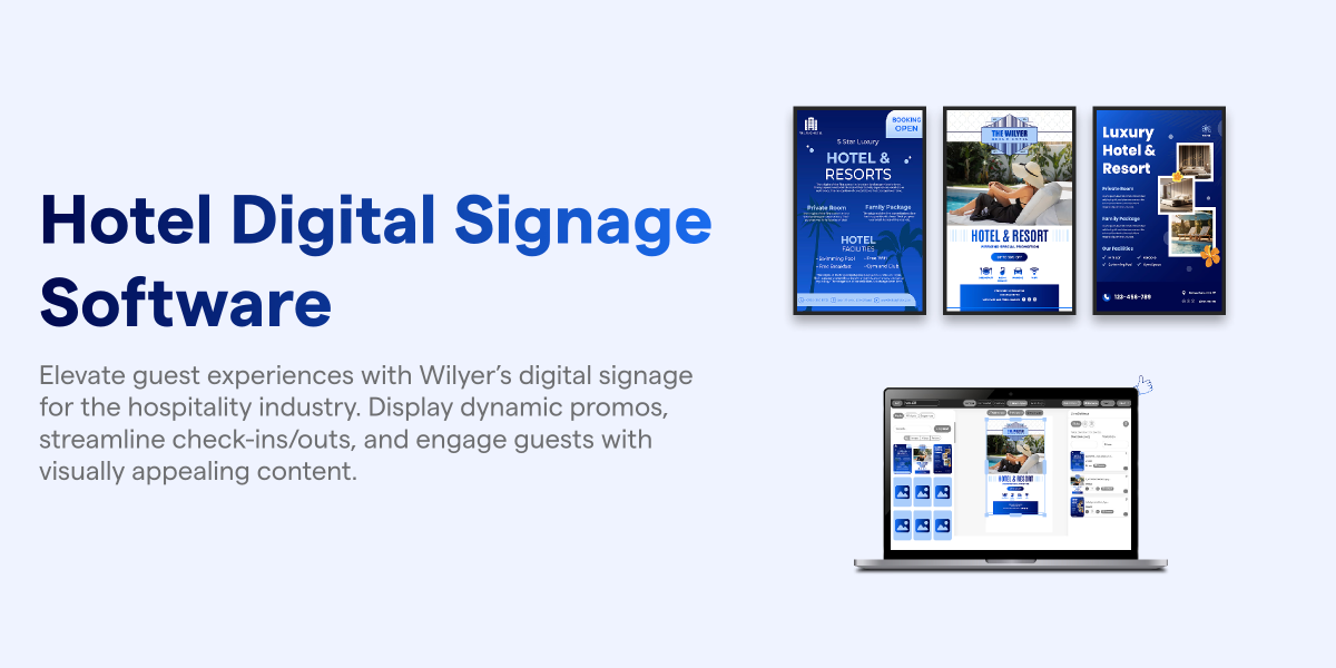 Engage Guests with Hotel & Hospitality Digital Signage