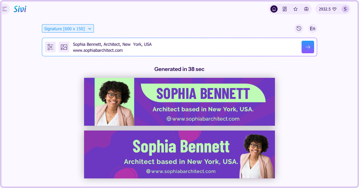 Free email signature design generator