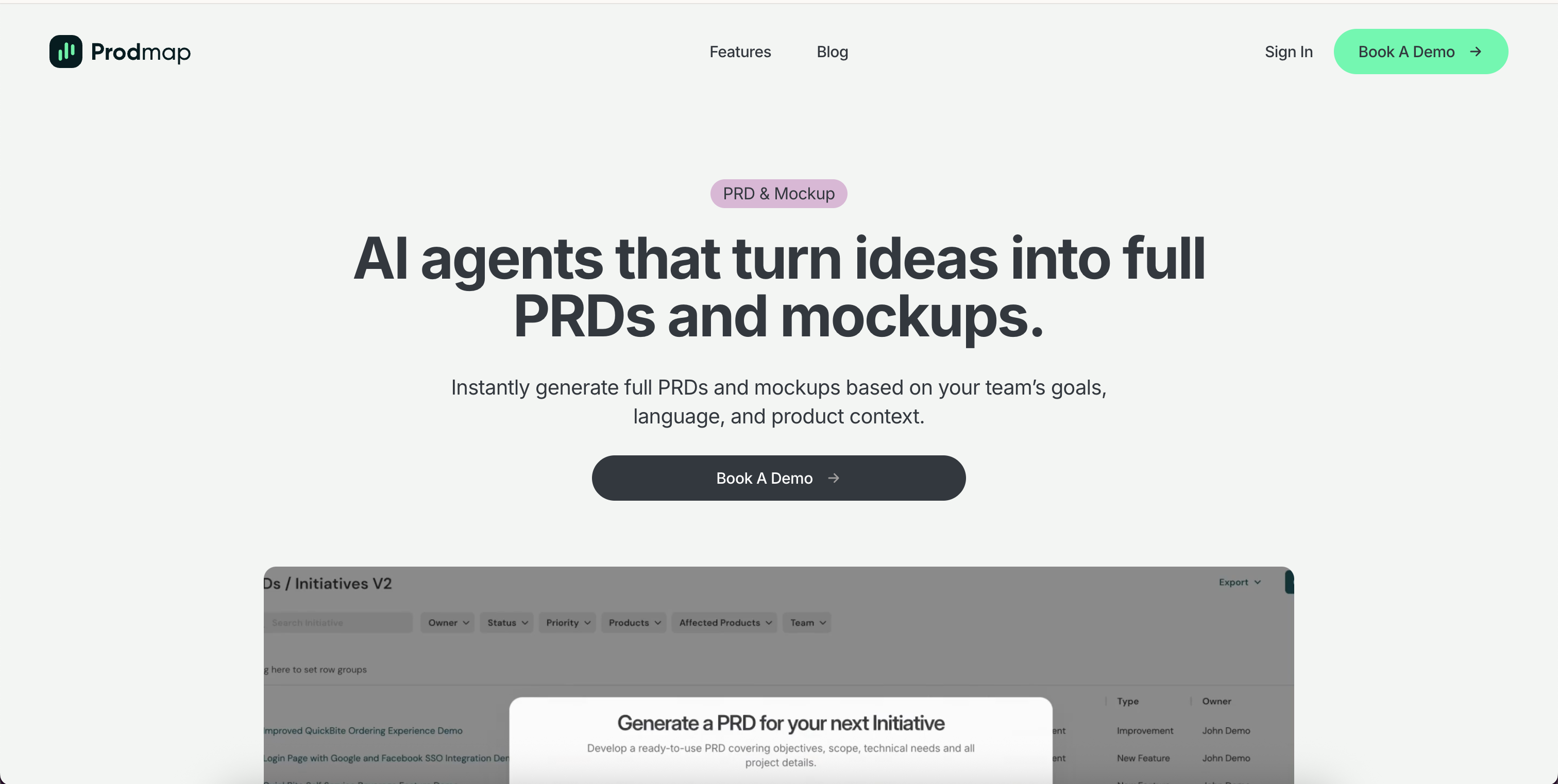 AI-Generated PRDs and UI Mockups Built from Your Context