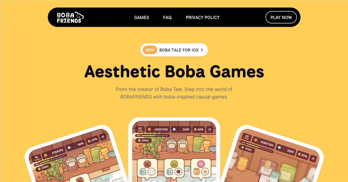BOBAFRIENDS - Boba Tale Game