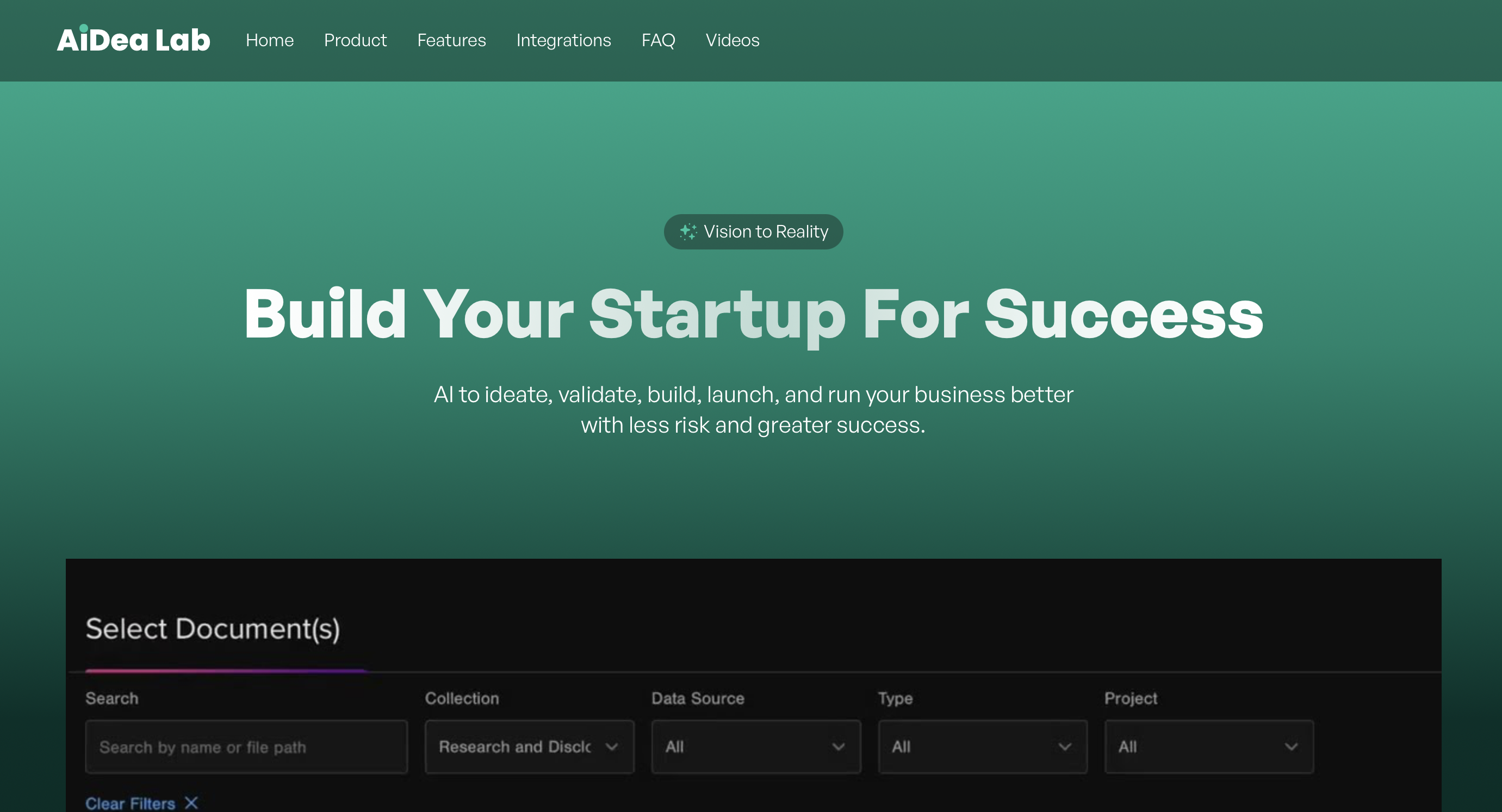 AiDea Labs - AI Platform for Your StartUp