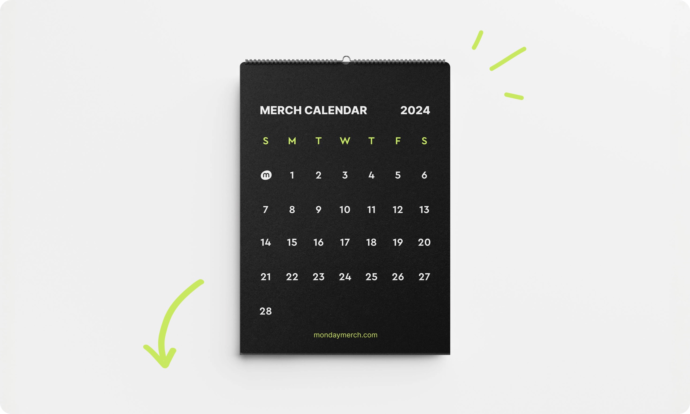 Monday Merch | 2024 Corporate Merch Calendar