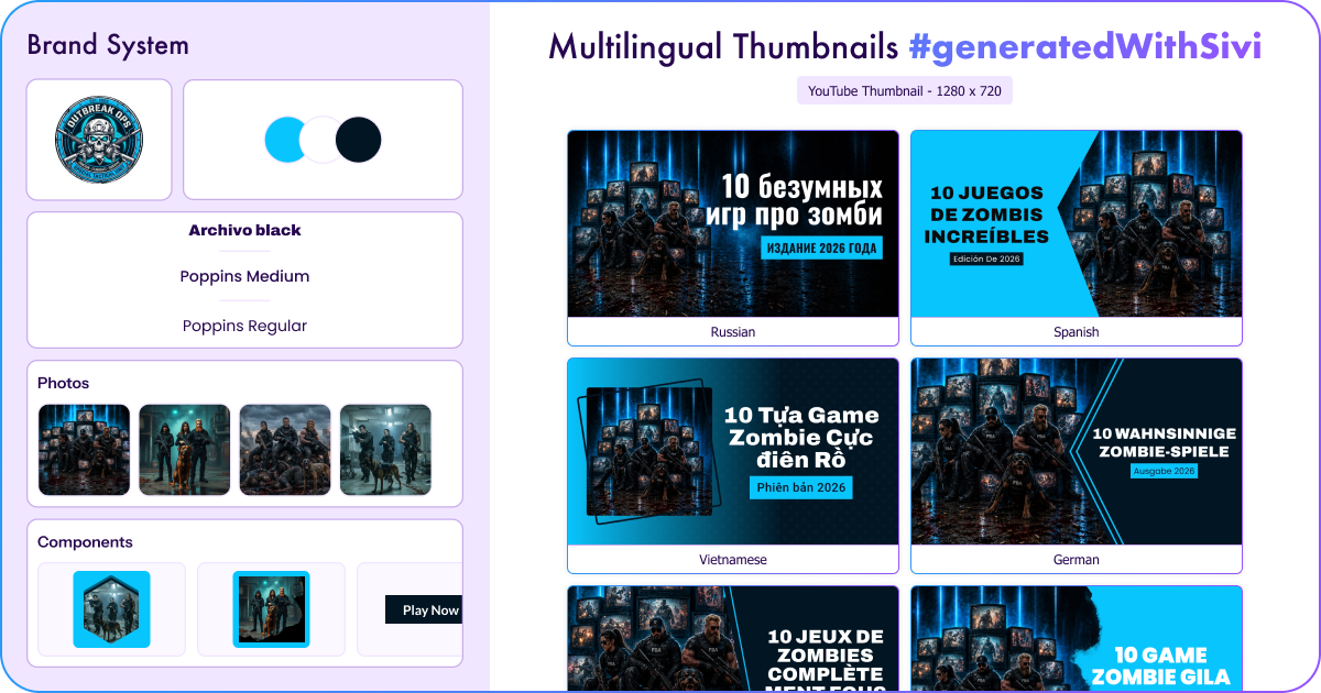 YouTube Thumbnail Maker - Free AI Generator | Sivi