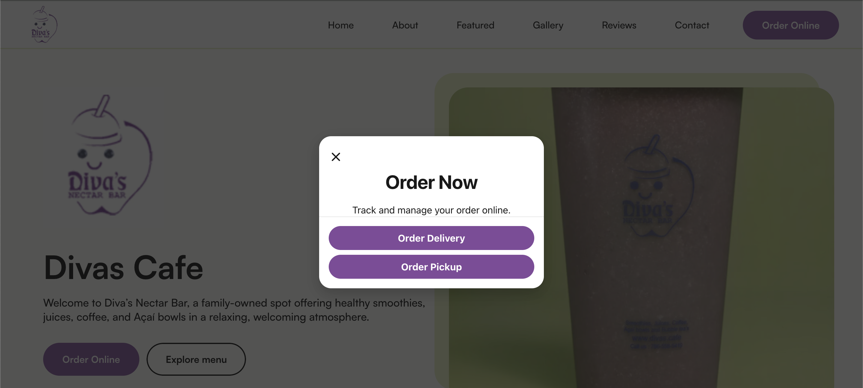 Divas Cafe - Fresh Juices, Smoothies & Coffee for a Healthier You