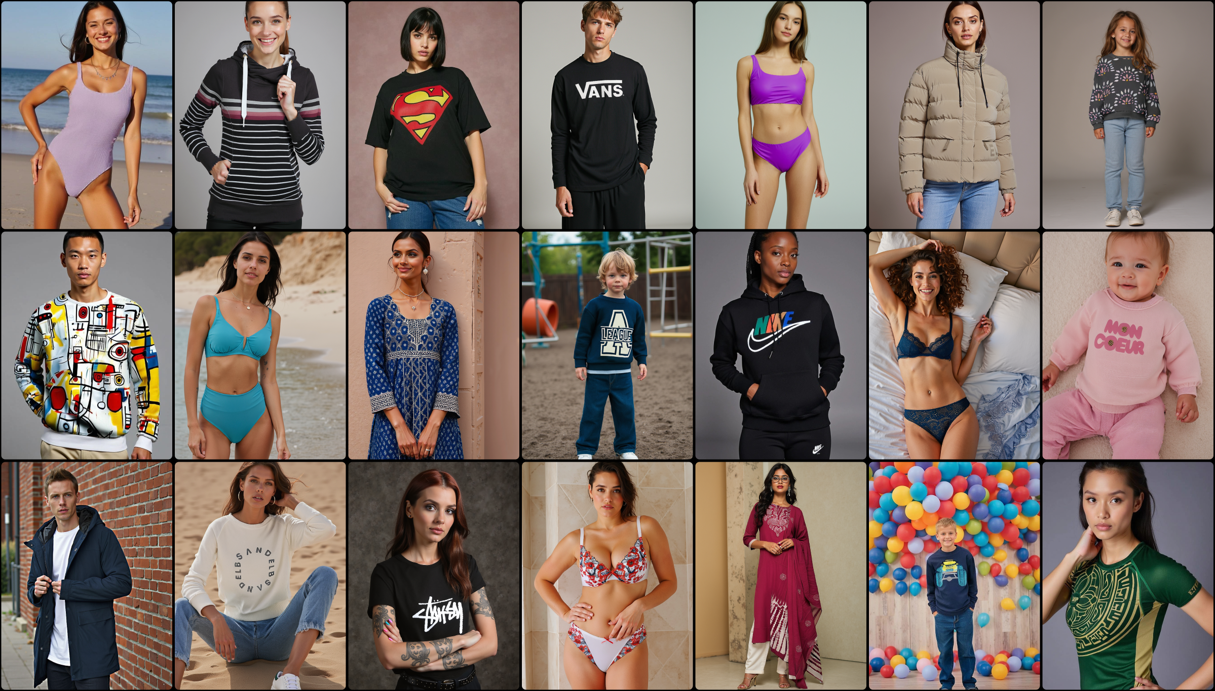 AI Generated Kids Models for Clothing | Free Photos | Uwear