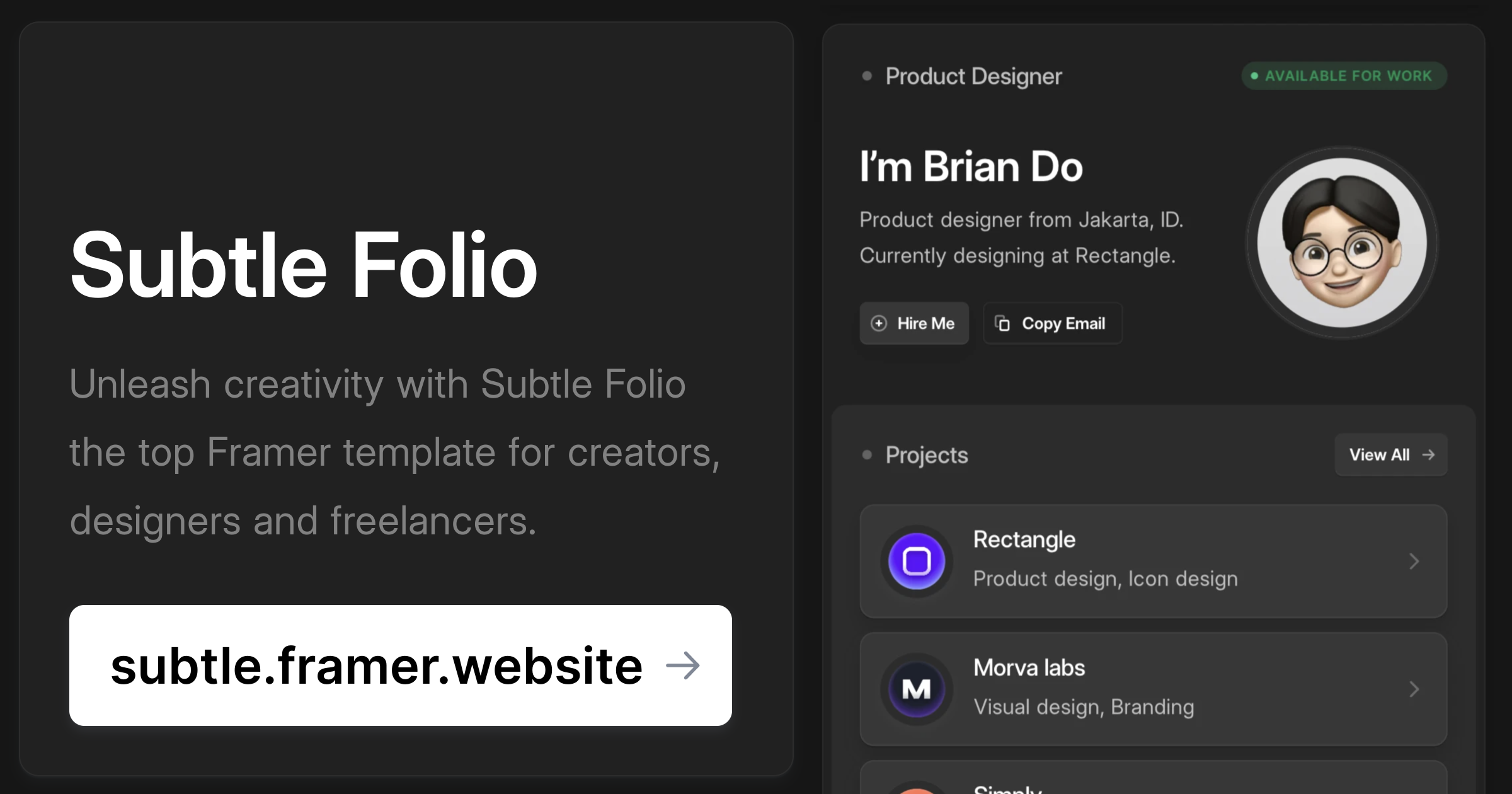 Design System – Subtle Folio