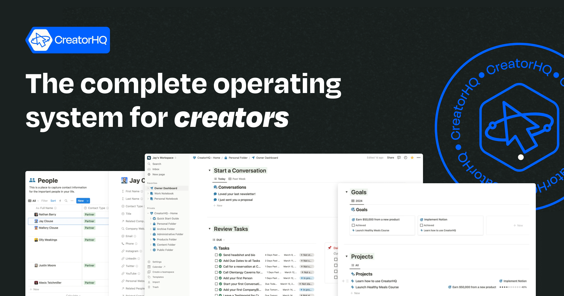 CreatorHQ: Complete Creator Operating System
