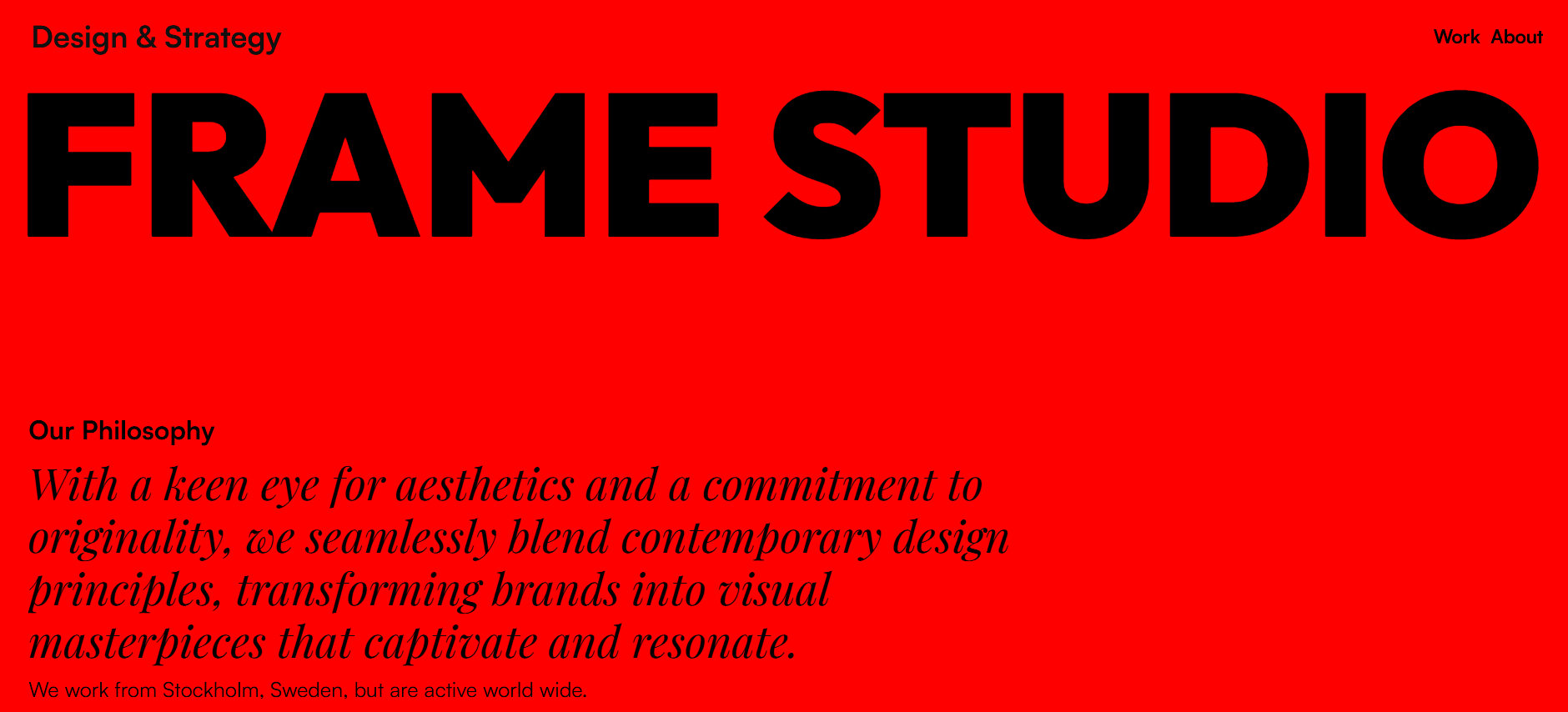 Frame Studio - Design & Web Development Studio