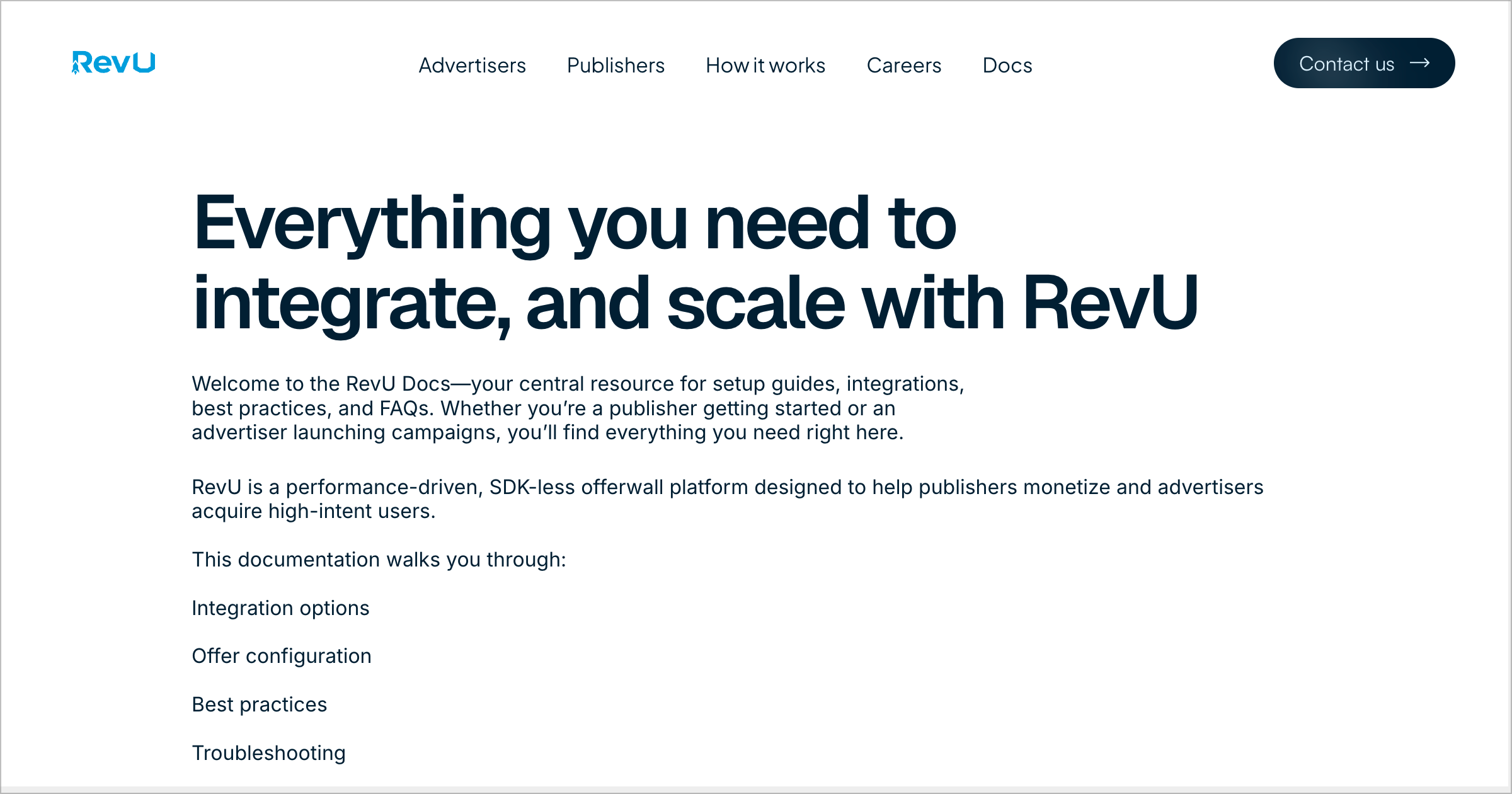 About RevU — Rewarded advertising, built for outcomes