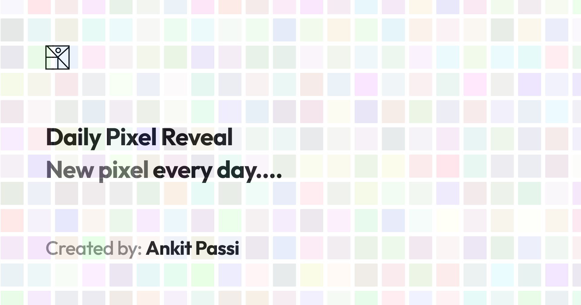 Daily Pixel Reveal