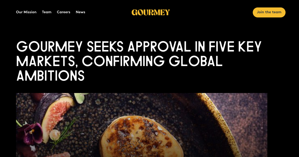 Gourmey | GOURMEY seeks approval in five key markets, confirming global ambitions