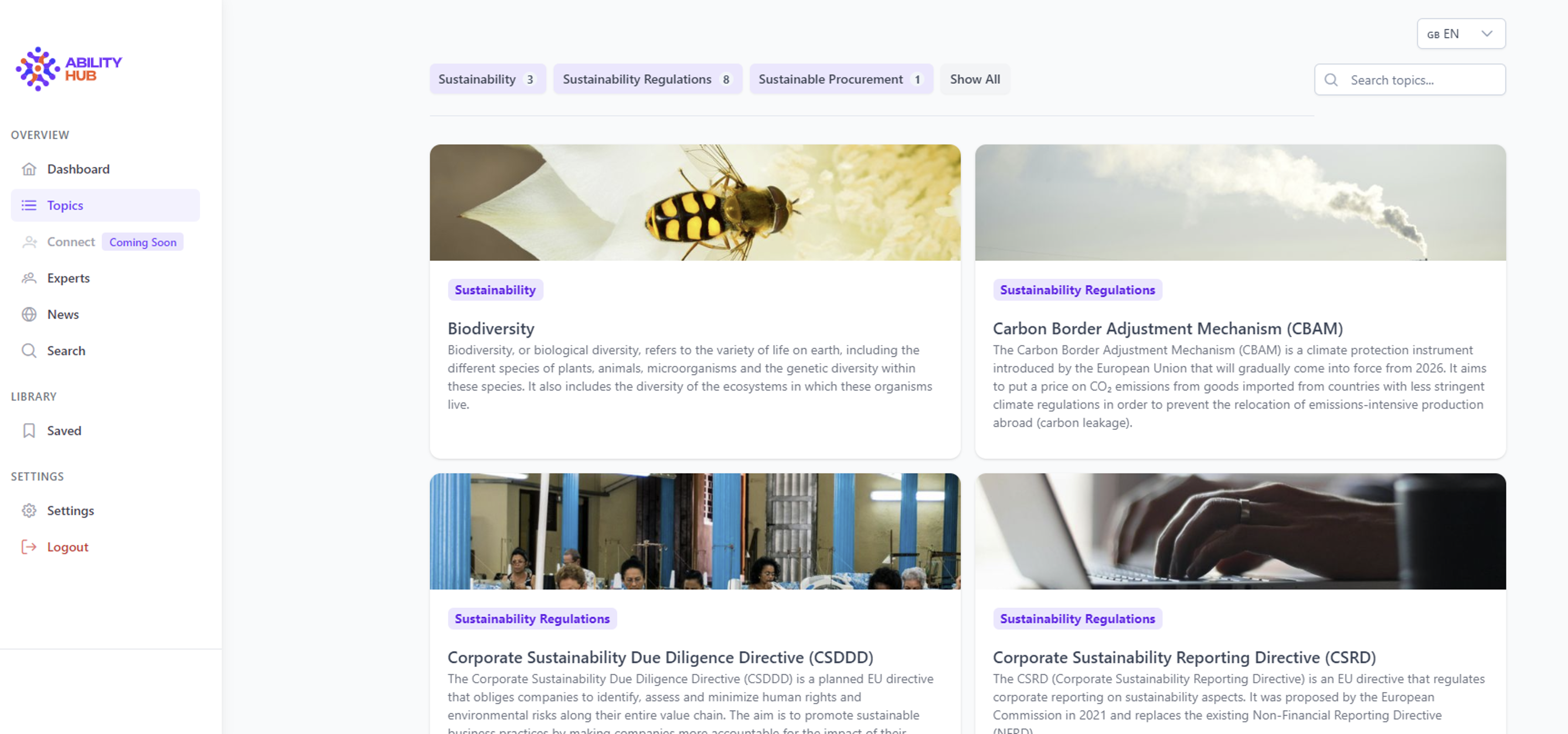 Ability Hub - Your one stop knowledge platform for ESG compliance and ...