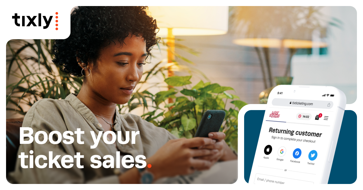 Boost online ticket sales | Tixly event ticketing software