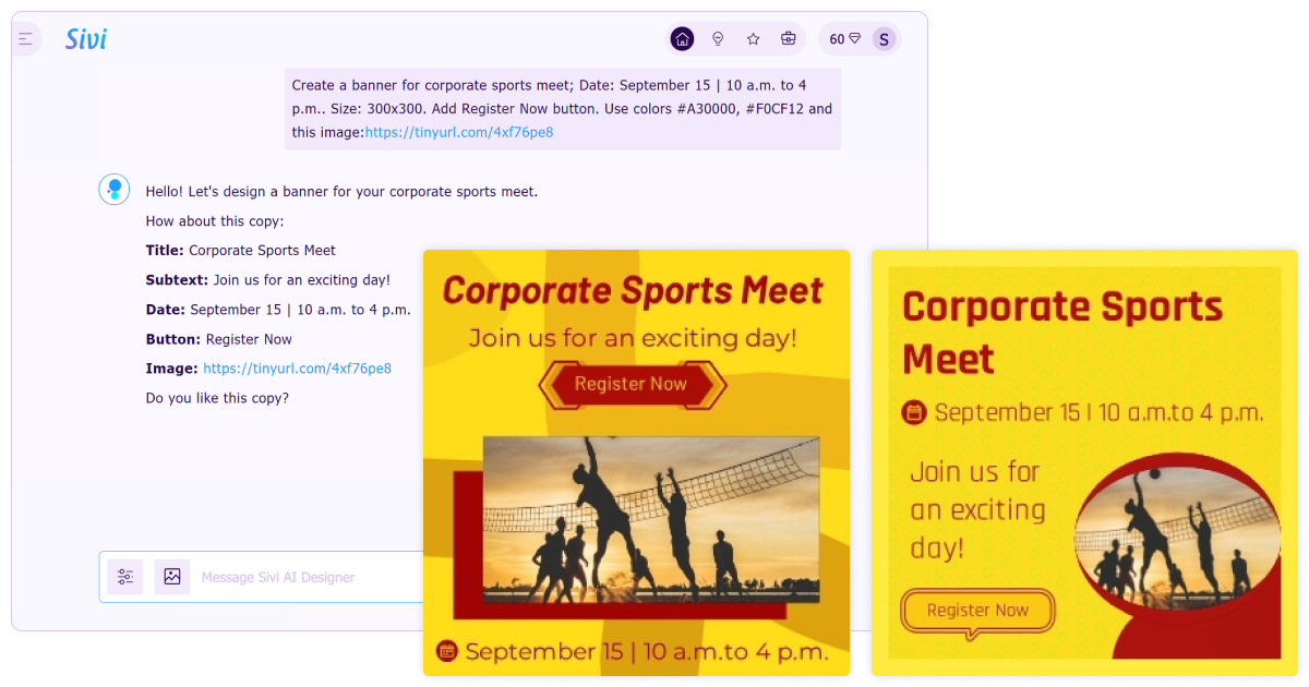 Create custom event banners for free