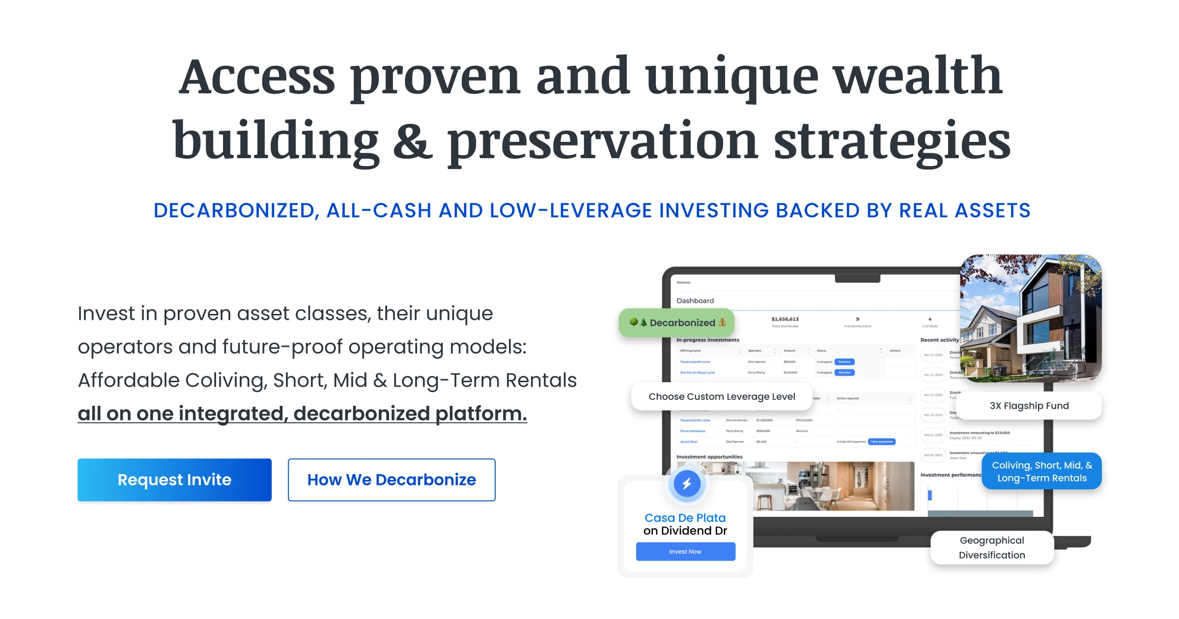 REAL Company 3X – Decarbonized, All-Cash, Low-Leverage Investing